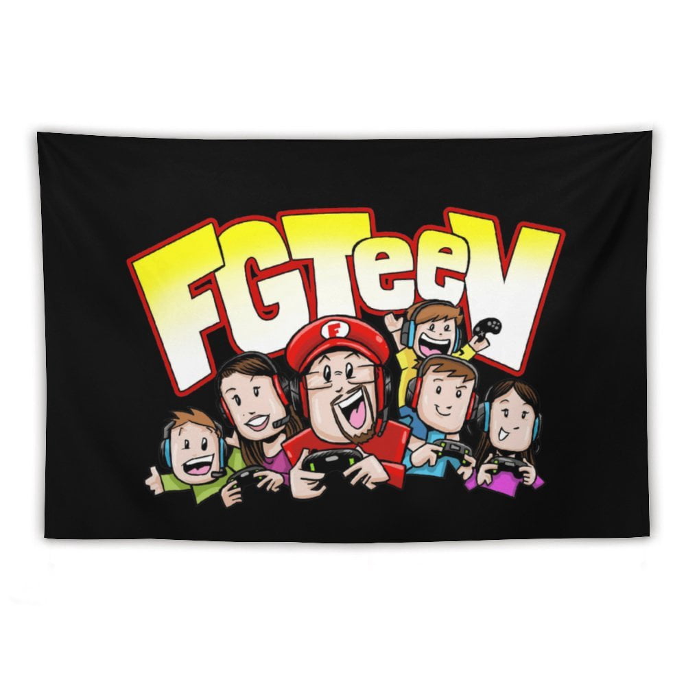 Game Fgteev Tapestry 60x40 Inch Funny Flag Wall Hanging Window Design ...