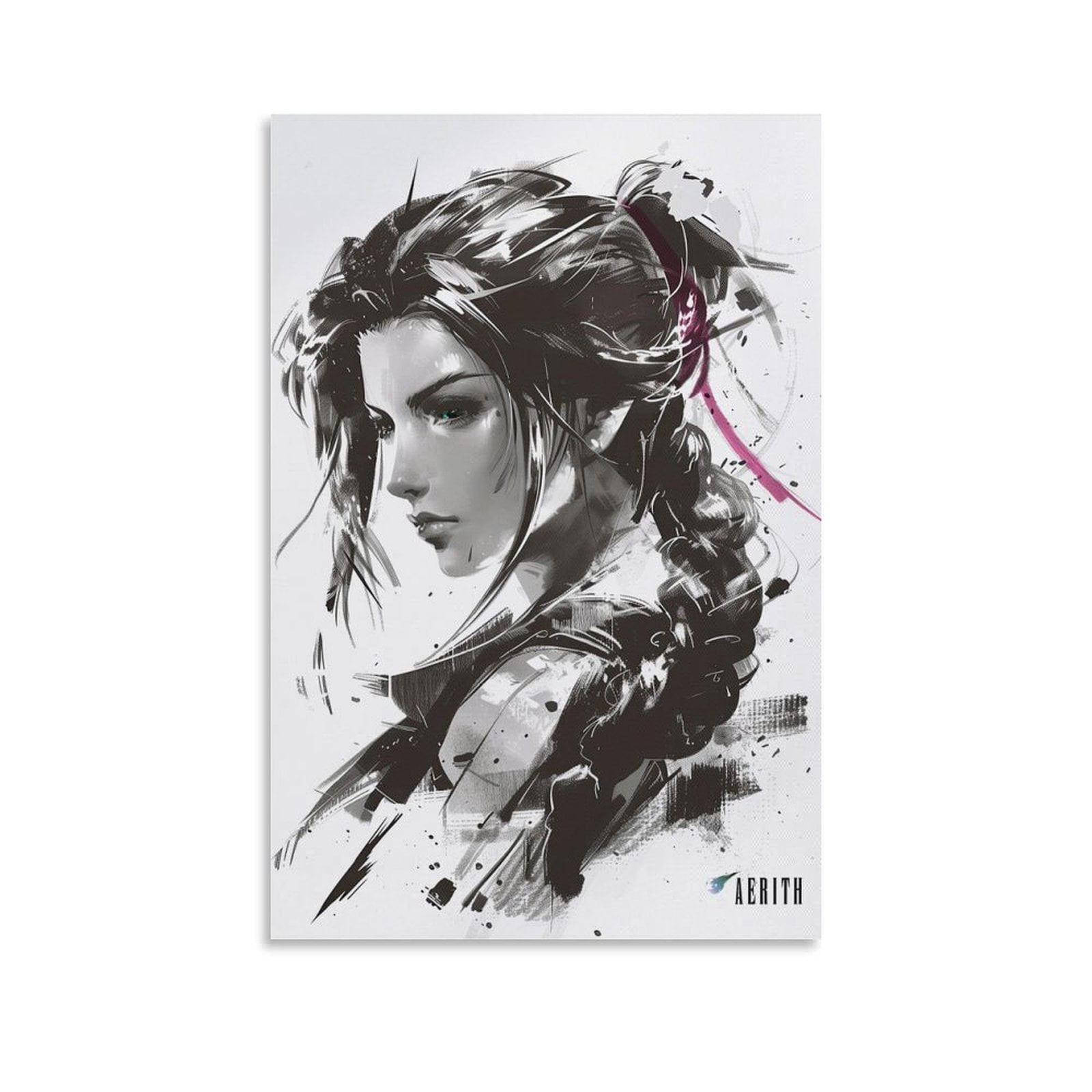 Game Final Anime Fantasy 7 Rebirth Art Game Poster Aerith Room ...