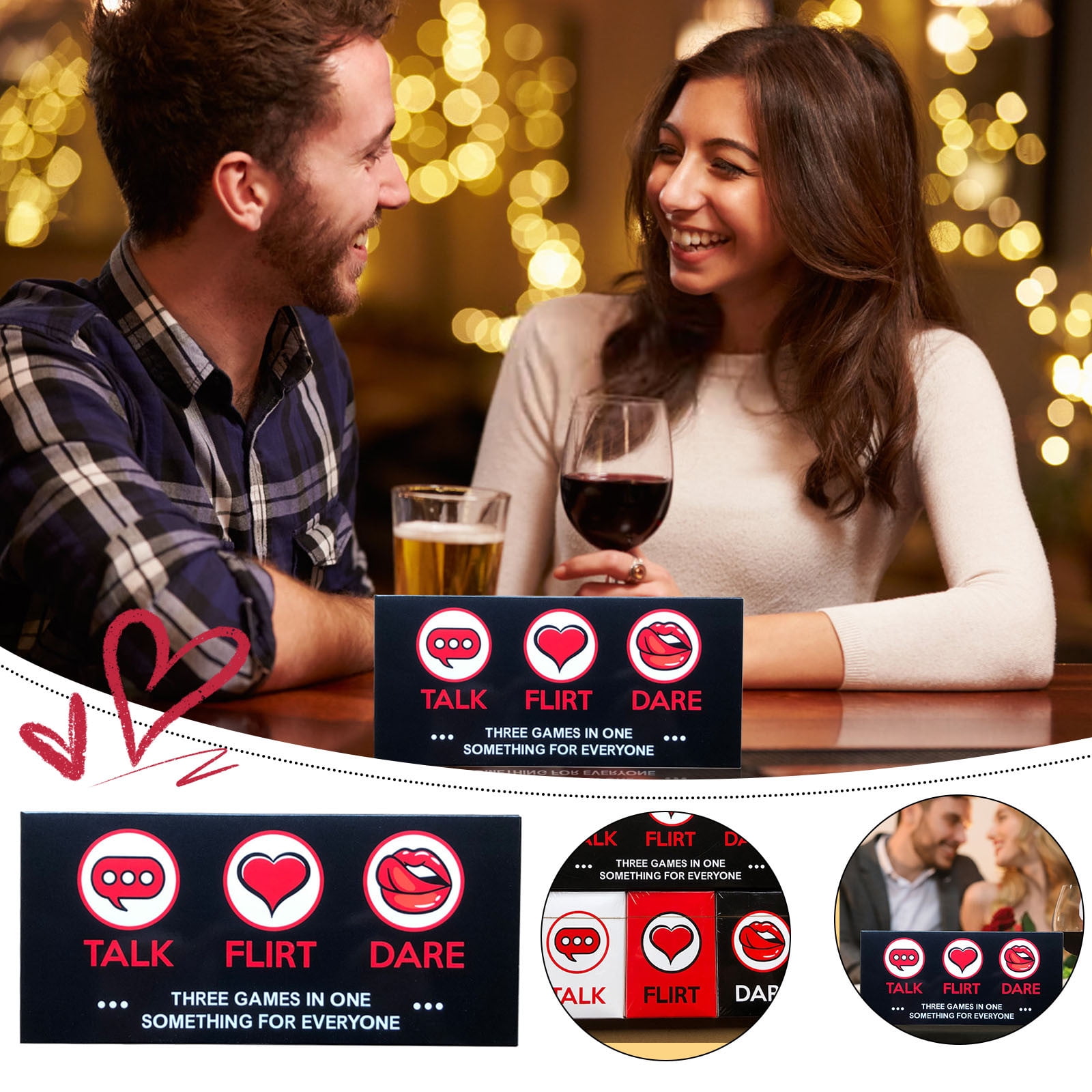 Game For Couples Night Ideas Girlfriend, Boyfriend, Newlywed, Wife Or Husband. 3 Games In 1 ...