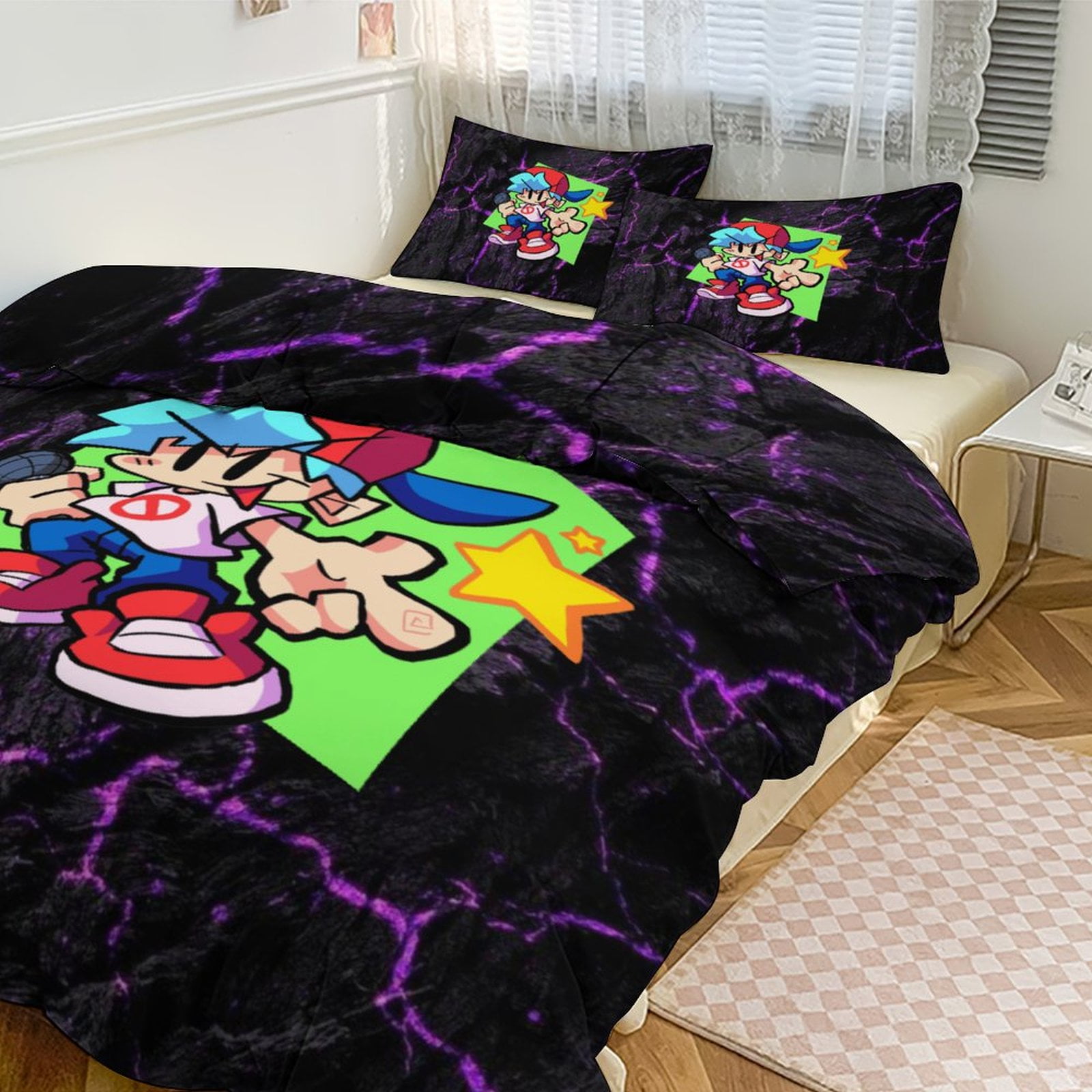 Game Friday Night Funkin Home Bed 3-piece Set, Polyester Wash Set ...