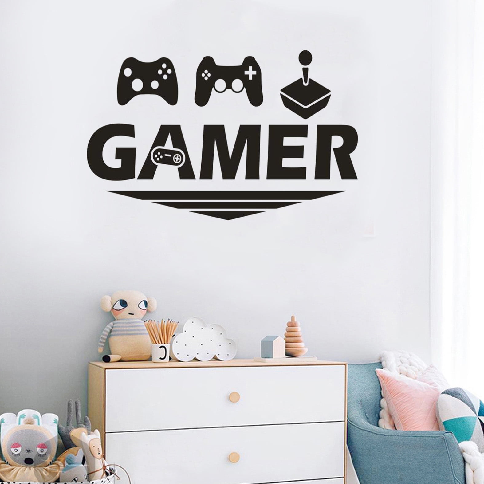 Game Gamer Wall Decal - Gamer Decal - Boys Room Decal - Personalized ...