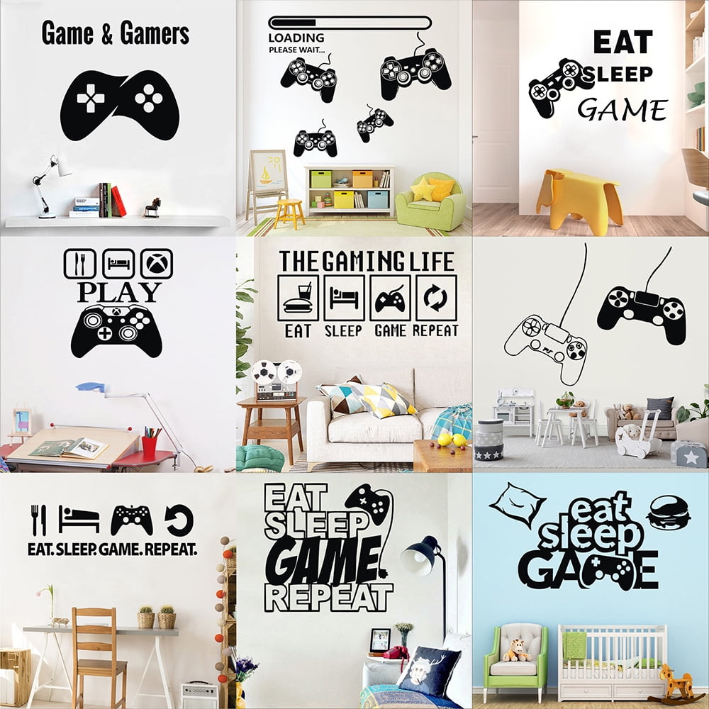Game Gamer Wall Decal - Gamer Decal - Boys Room Decal - Personalized ...
