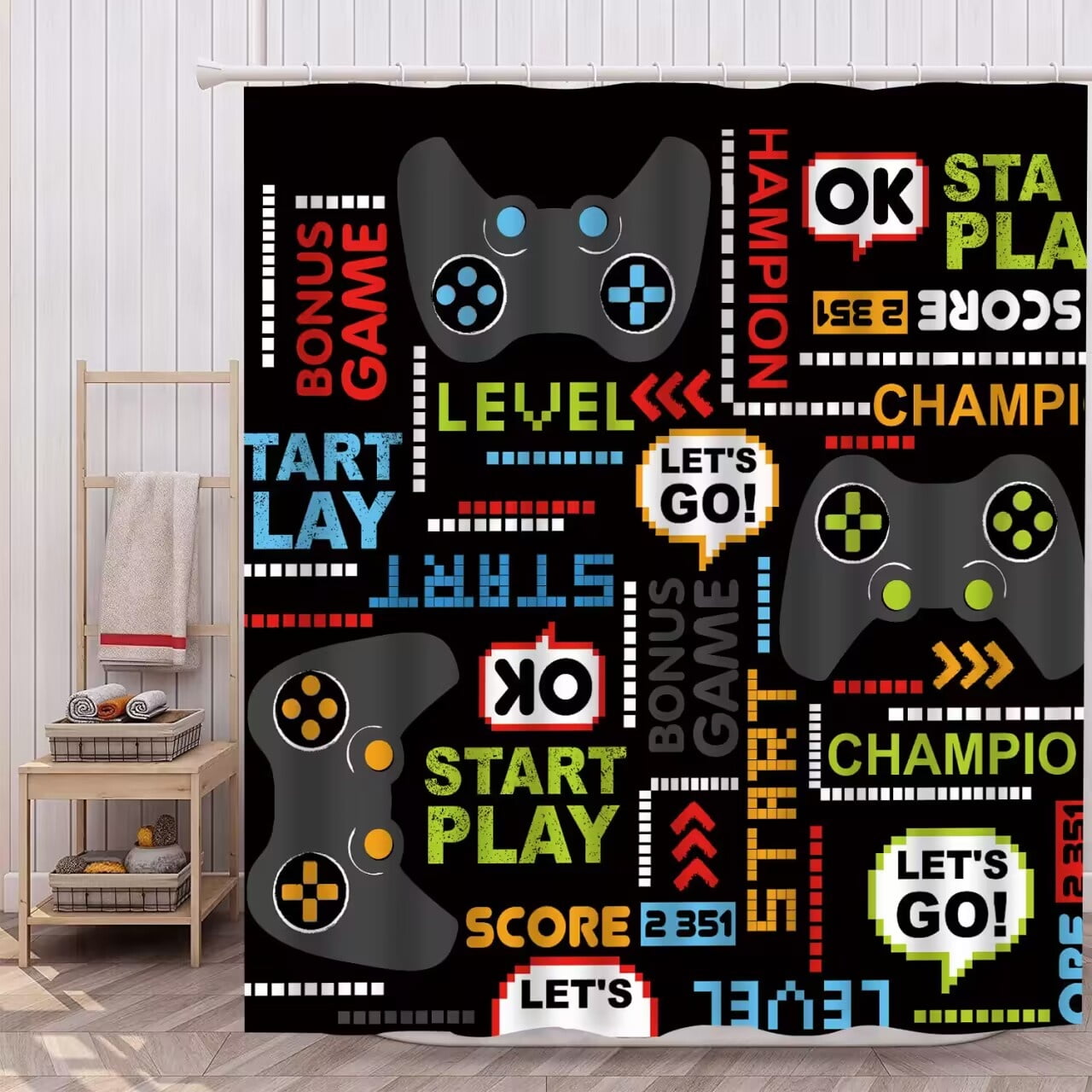 Video Game Shower Curtain