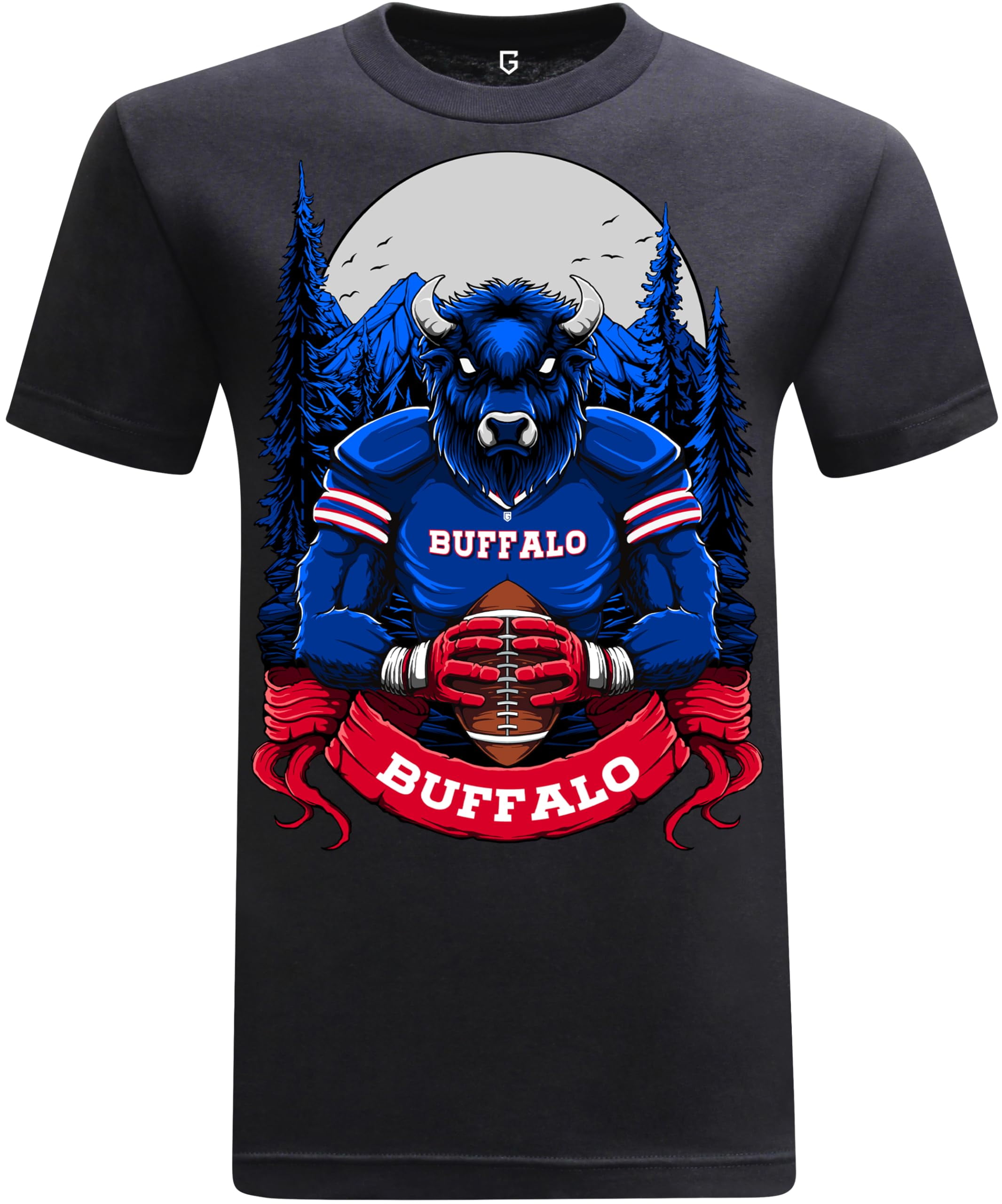 Game Garment Football Team Fan Sports Short Sleeve Crewneck Mens T ...