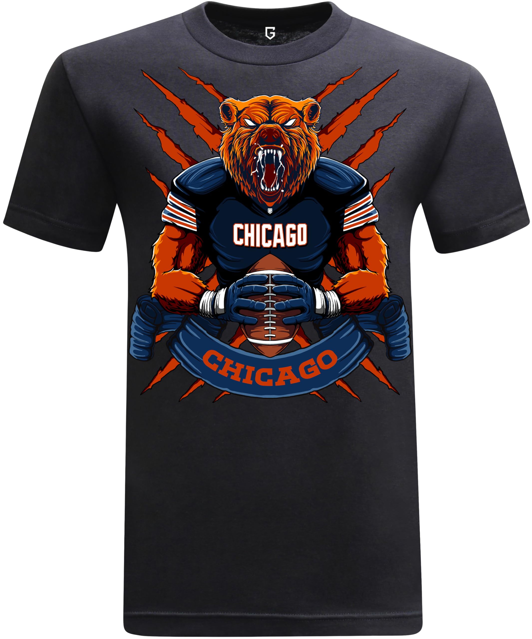 Game Garment Football Team Fan Sports Short Sleeve Crewneck Mens T ...