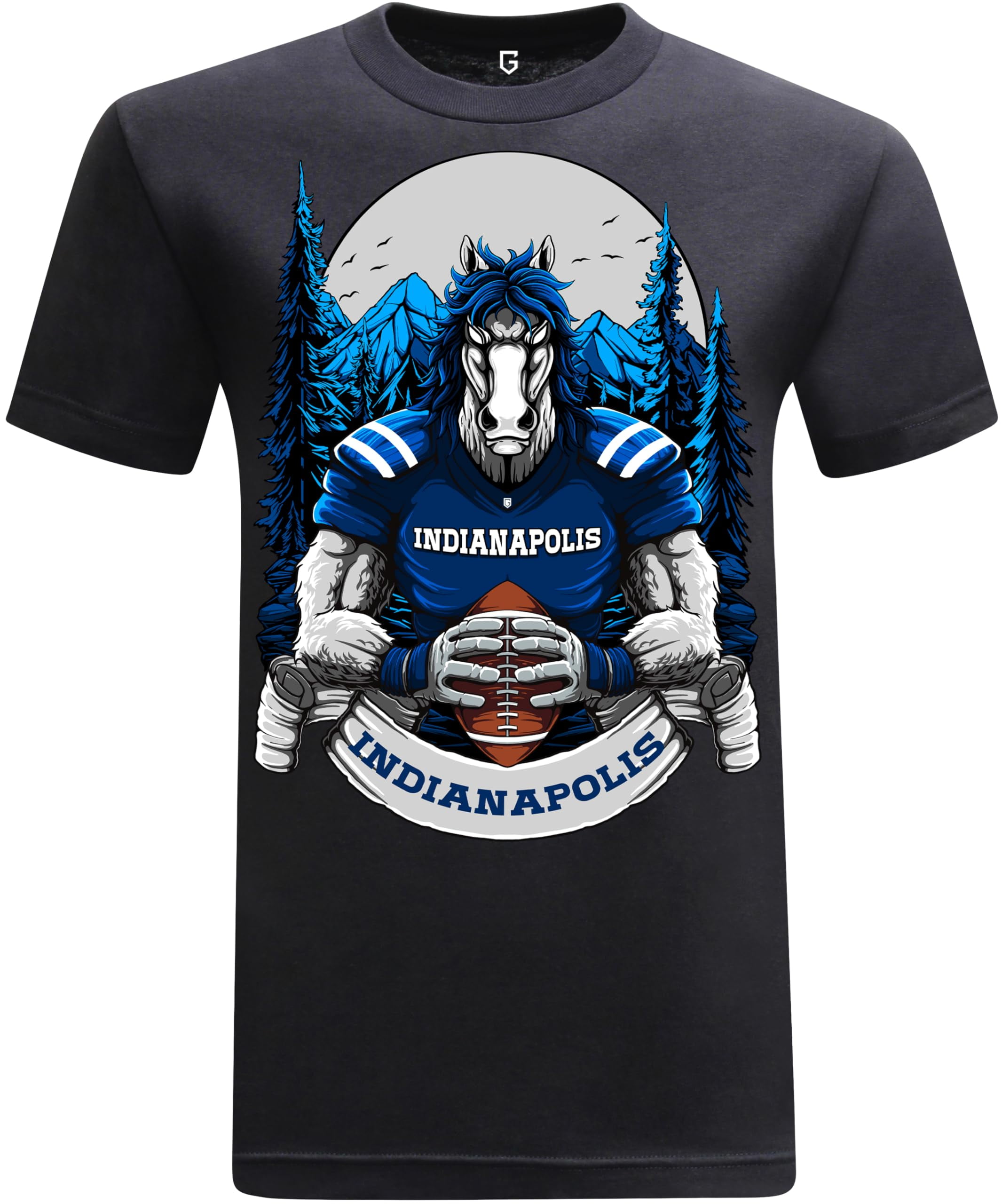 Game Garment Football Team Fan Sports Short Sleeve Crewneck Mens T ...