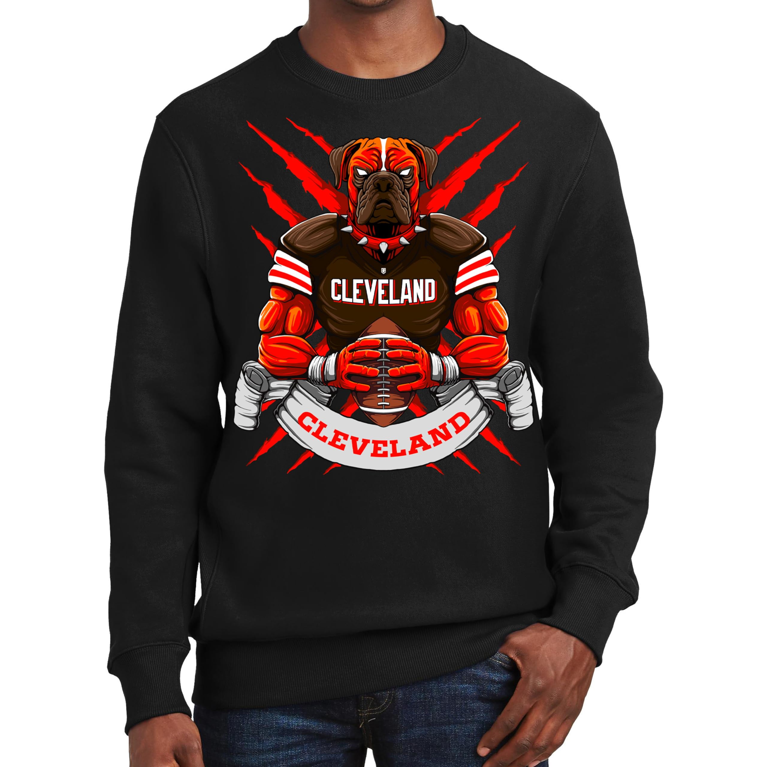 Game Garment Football Team Sports Fan Mens Graphic Sweatshirts ...