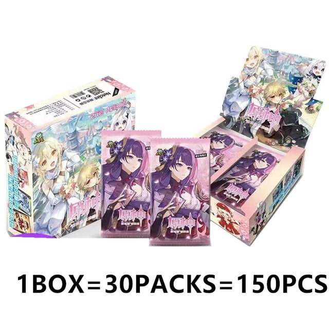 Game Genshin Cards Anime Project TCG Game Lumine Booster Box Collection ...