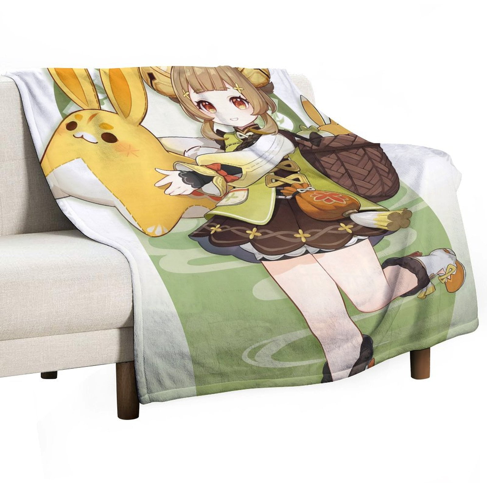 Game Genshin Impact Blanket Liyue Yaoyao Anime Blanket 80"×60" Super ...