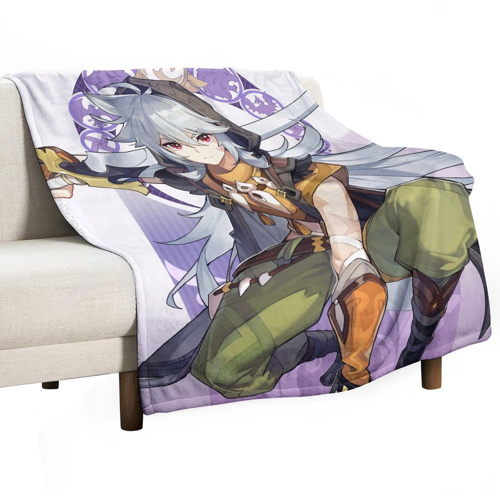 Game Genshin Impact Blanket Mondstadt Razor Anime Blanket 60"×50" Super ...