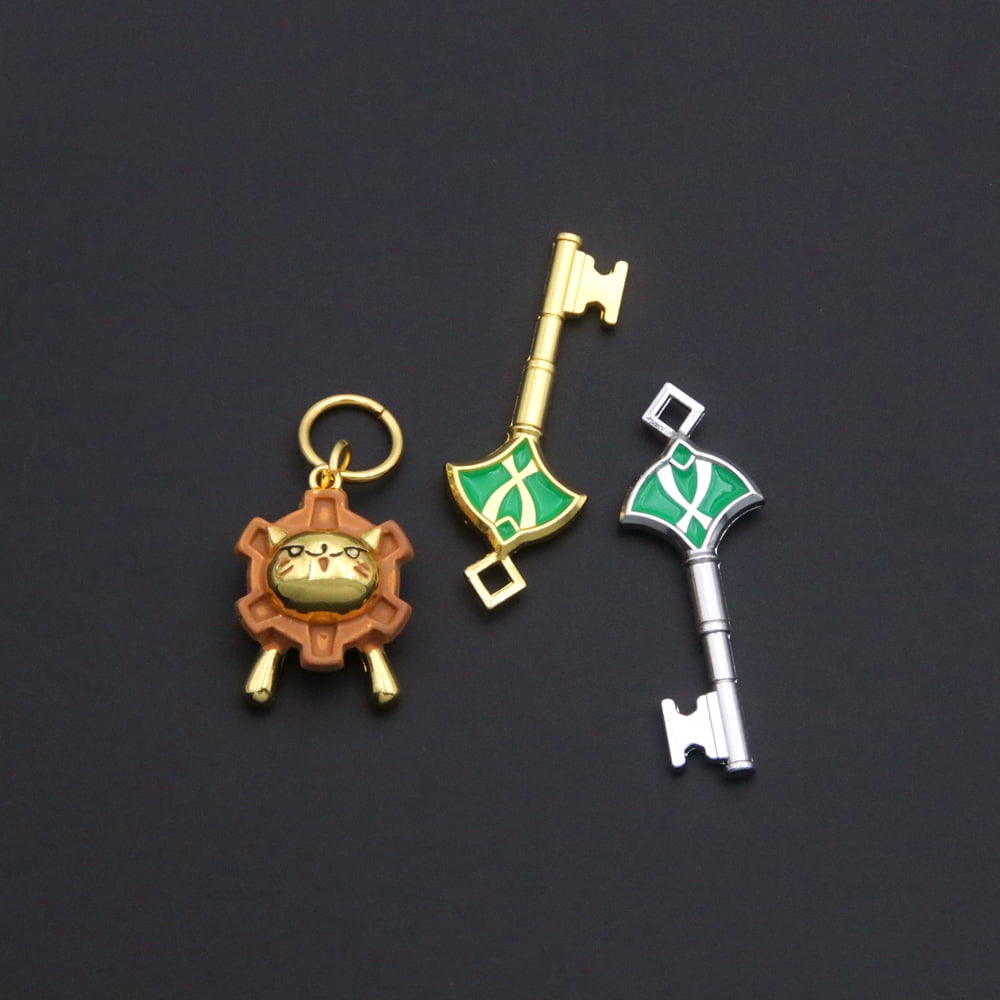 Game Genshin Impact Keychain Wanderer Vision Of God Luminous Feather ...