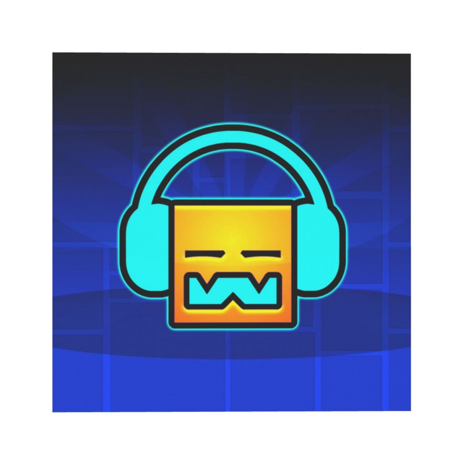 Game Geometry Dash Canvas Decorative Poster Square Unframe Wall Poster ...