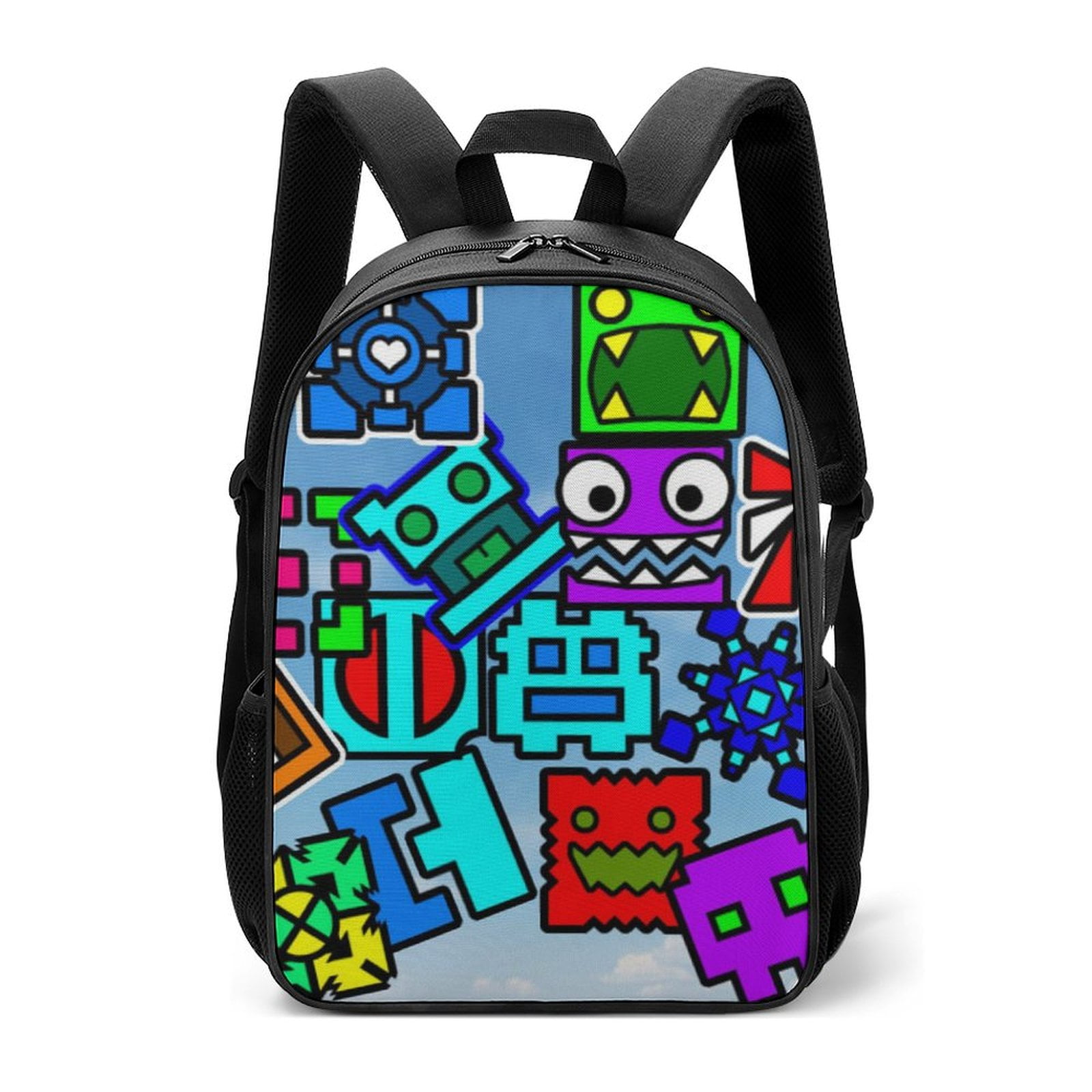 Game Geometry Dash Levels Backpack Daypack Multipurpose School Bag ...