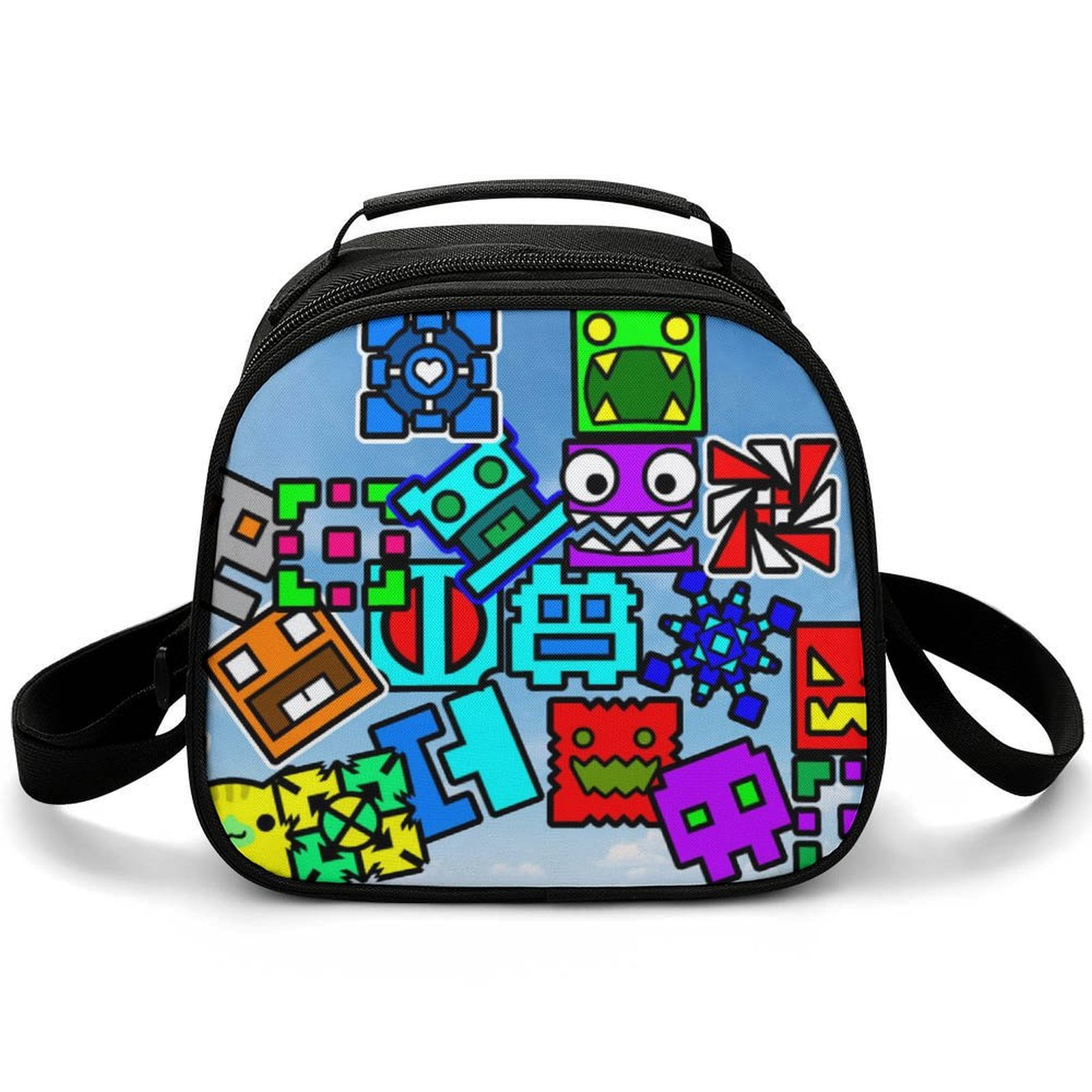Game Geometry Dash Levels Insulated Lunch Bag Portable Lunch Box ...