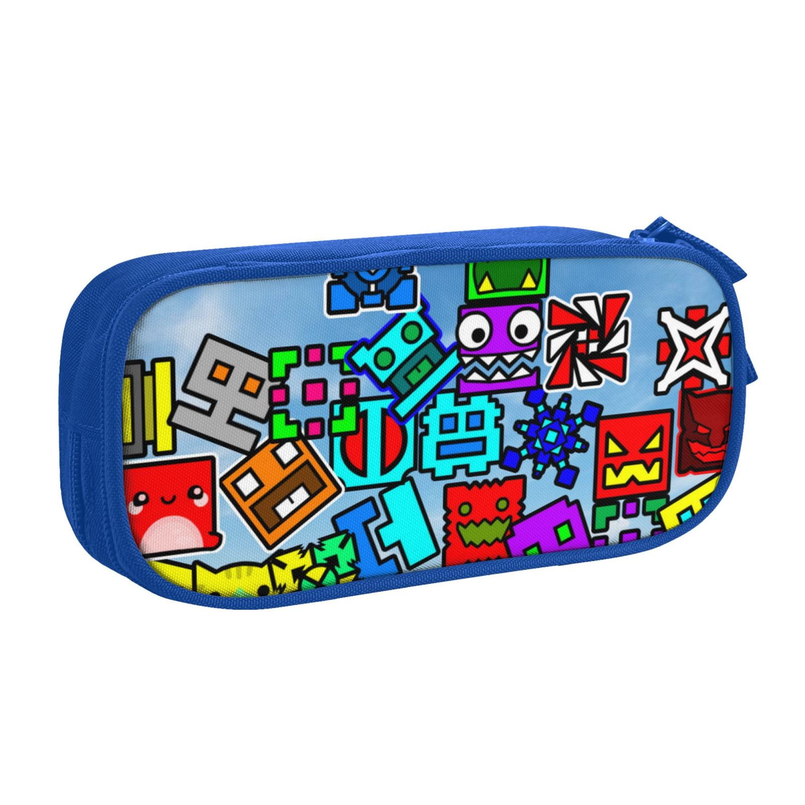 Game Geometry Dash Levels Pencil Case Large Capacity Pencilcase Double ...