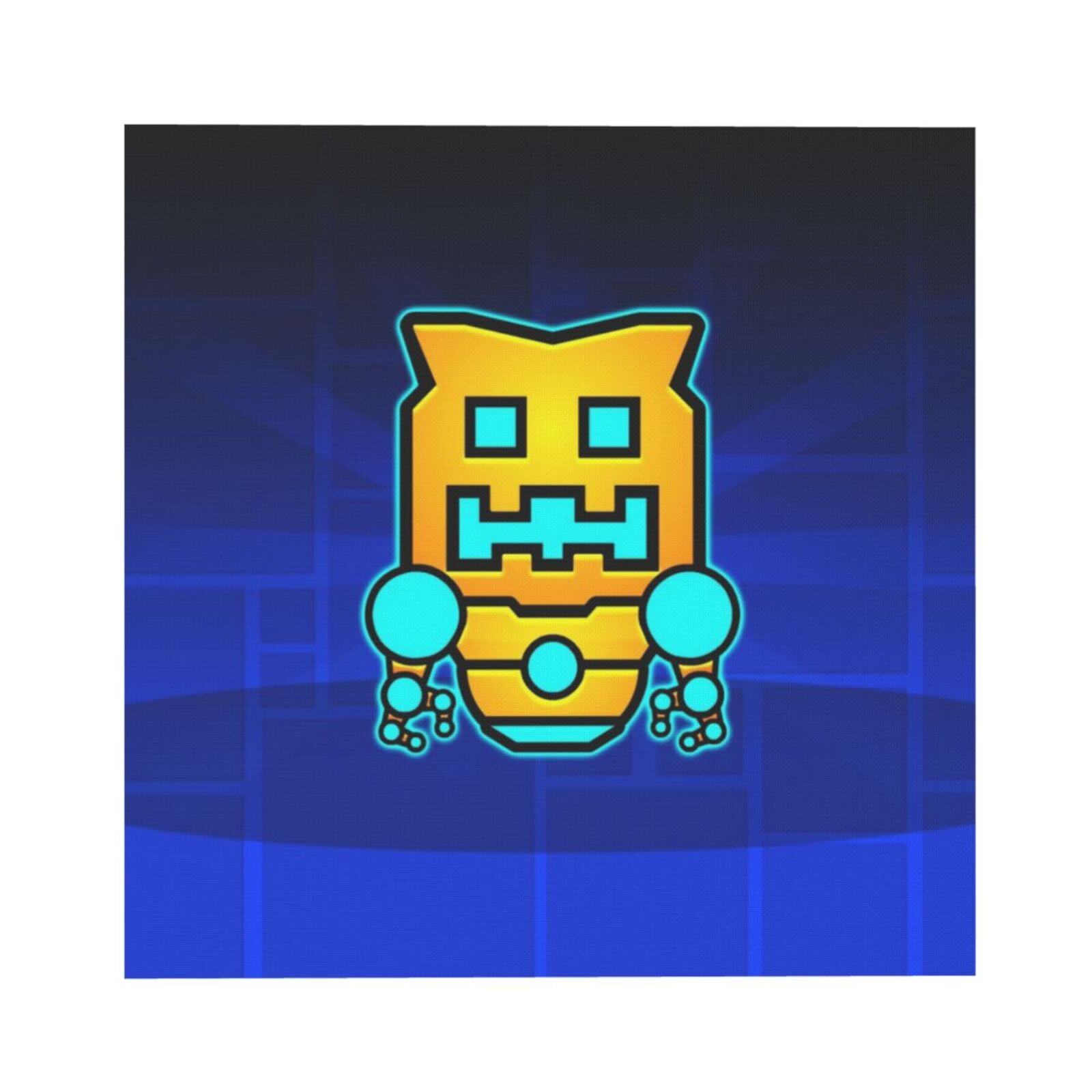 Game Geometry Dash Lite Canvas Decorative Poster Square Unframe Wall Poster Art Picture Painting ...