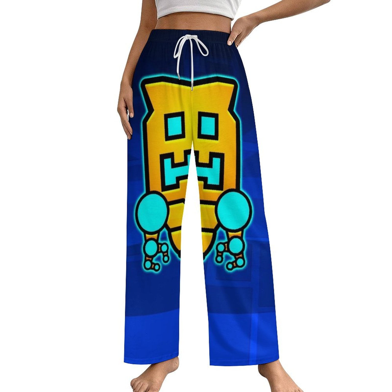 Game Geometry Dash Lite Home Pajama Pants For Womens Comfortable Soft ...