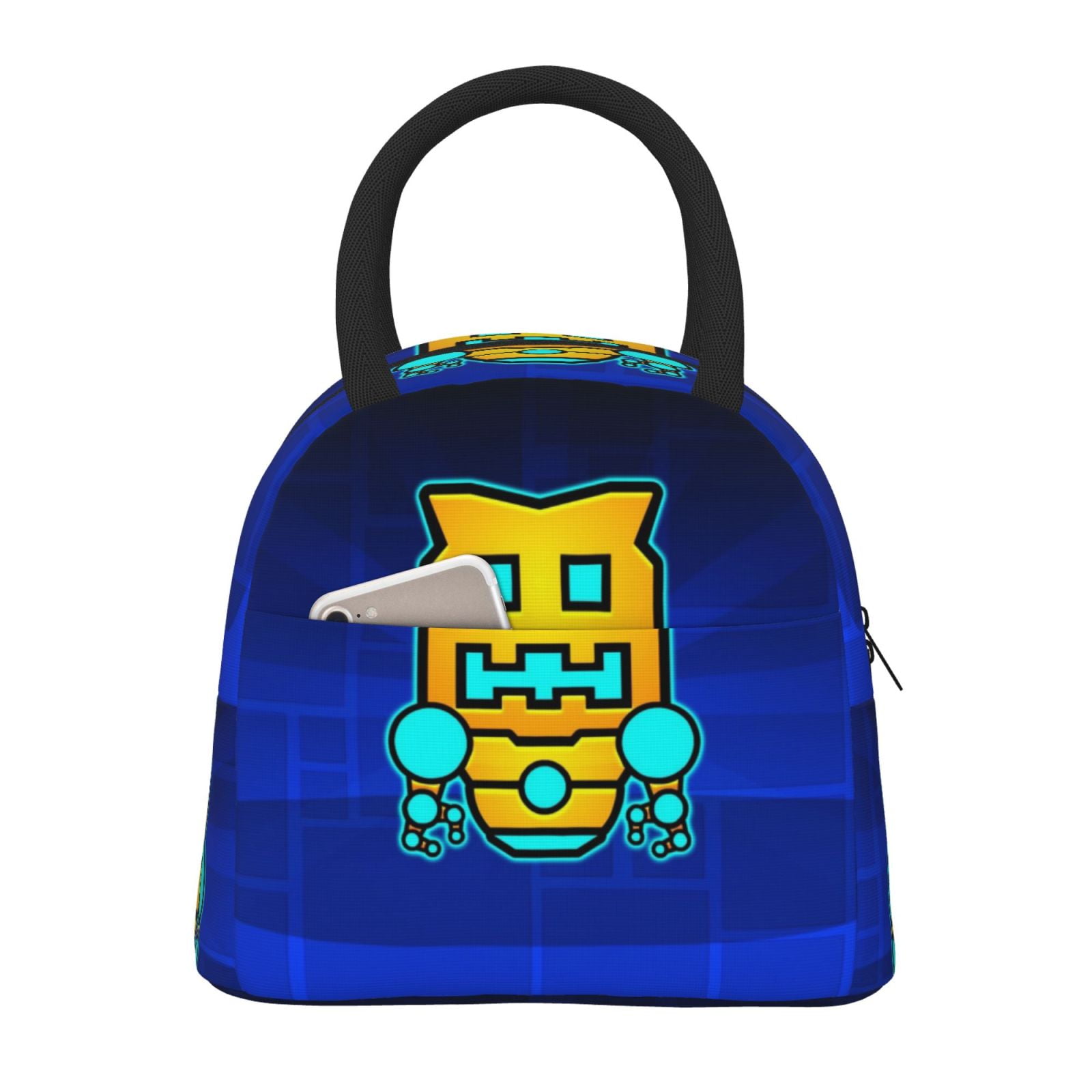 Game Geometry Dash Lite Portable Lunch Bag Insulation Meal Bag Lunchbag ...
