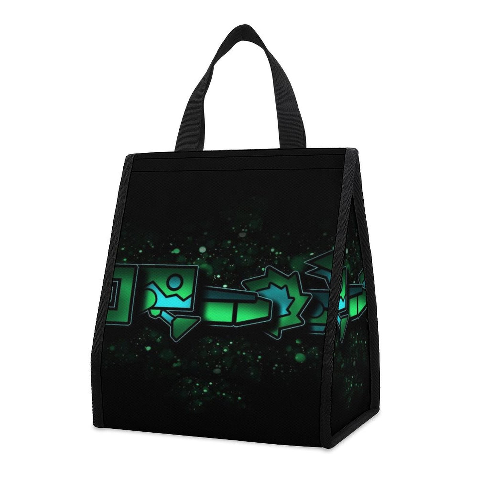 Game Geometry Dash Portable Lunch Bag Folding Insulated Lunchbag Lunch ...