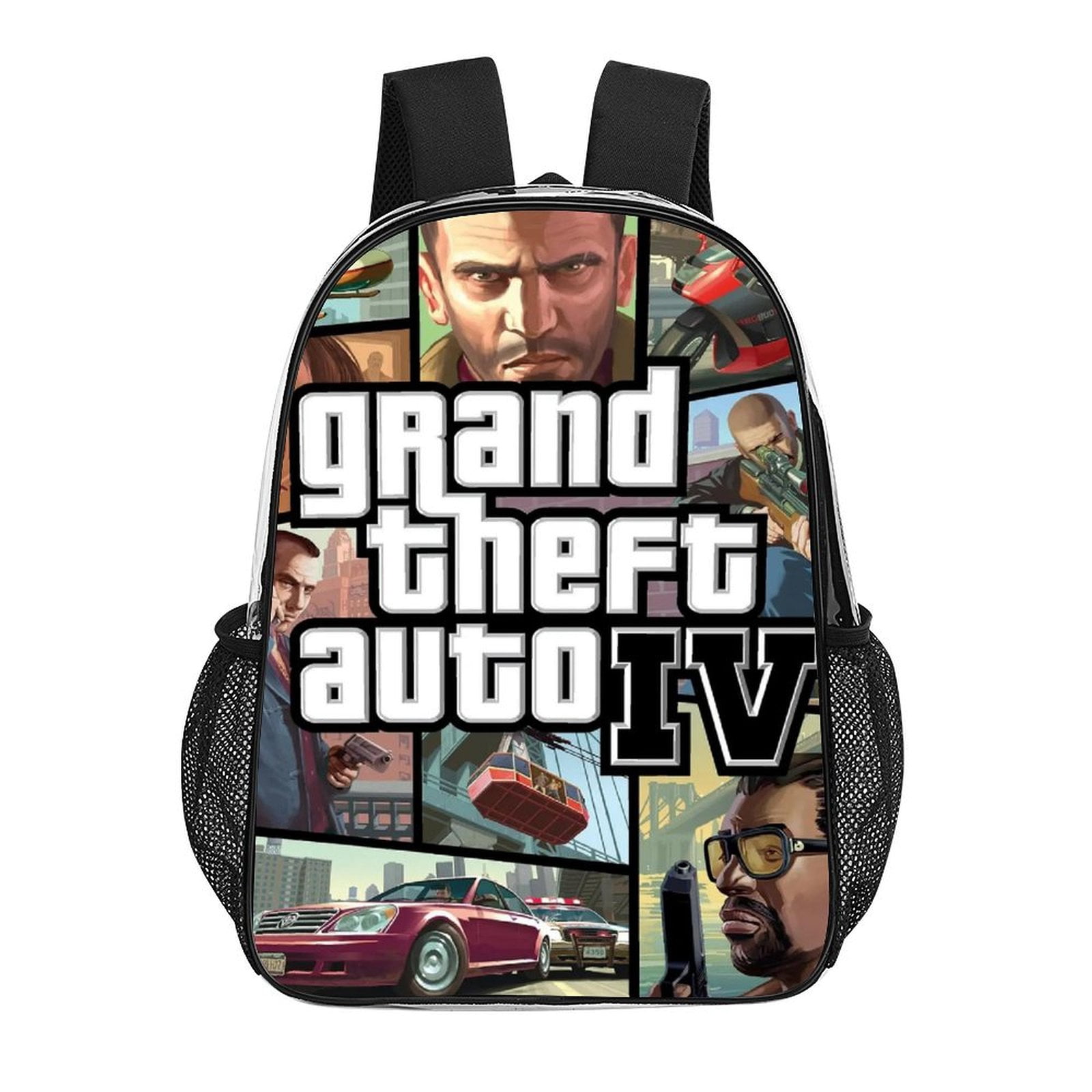 Game Grand Theft Auto Clear Backpack Large Capacity Laptop Daypack ...