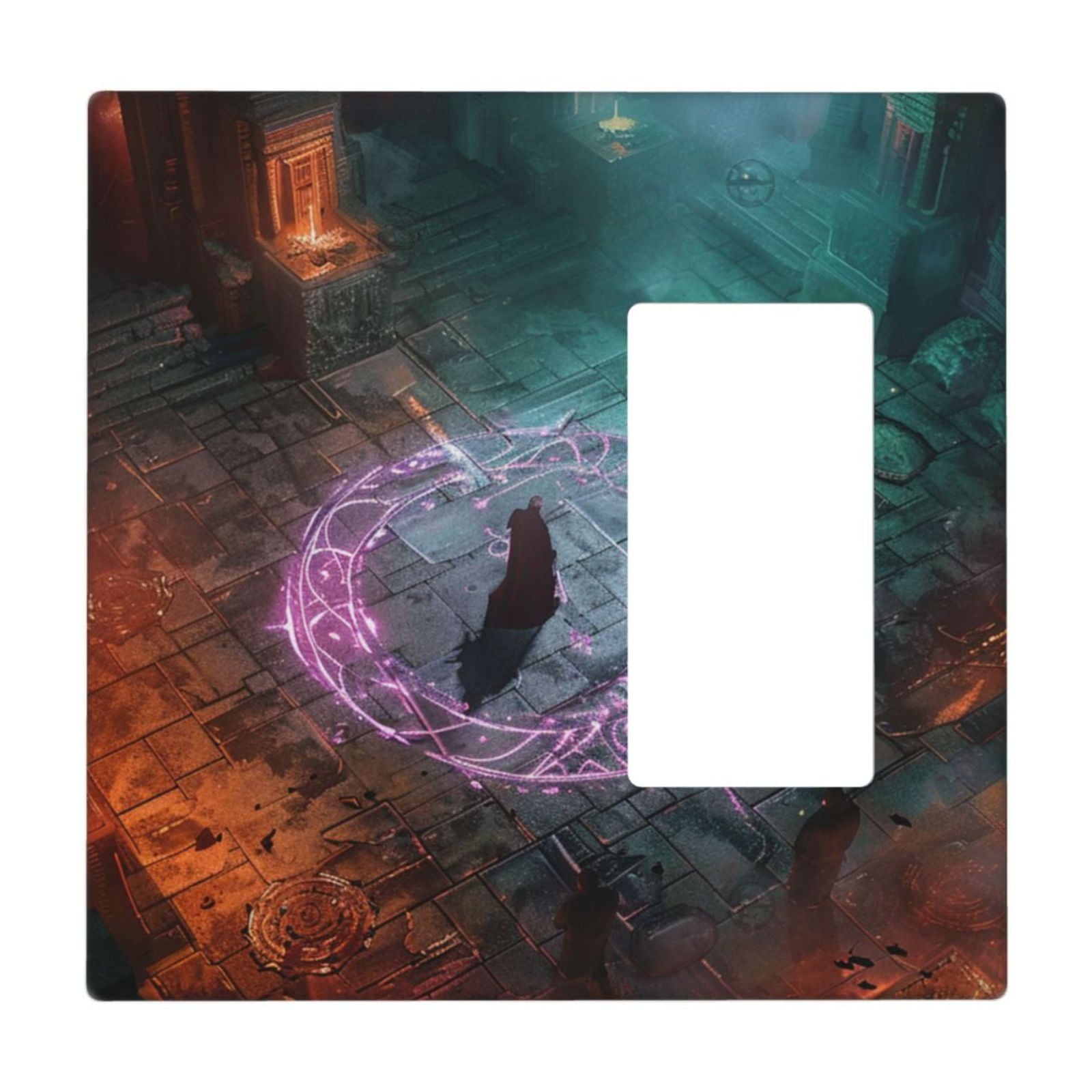 Game Graphics Temple Switch Cover Decorative Wall Plate / 2-Gang 1 ...