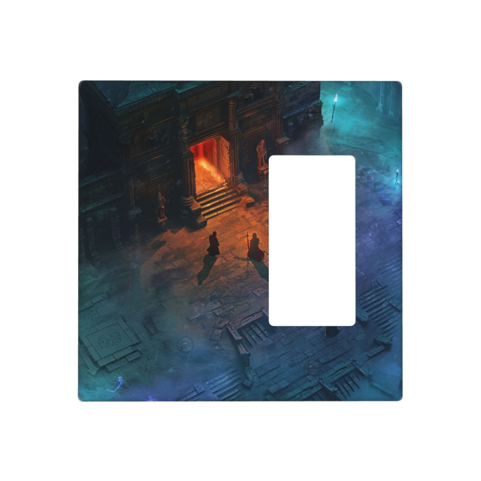 Game Graphics Temple Switch Cover Decorative Wall Plate / 2-Gang 1 ...