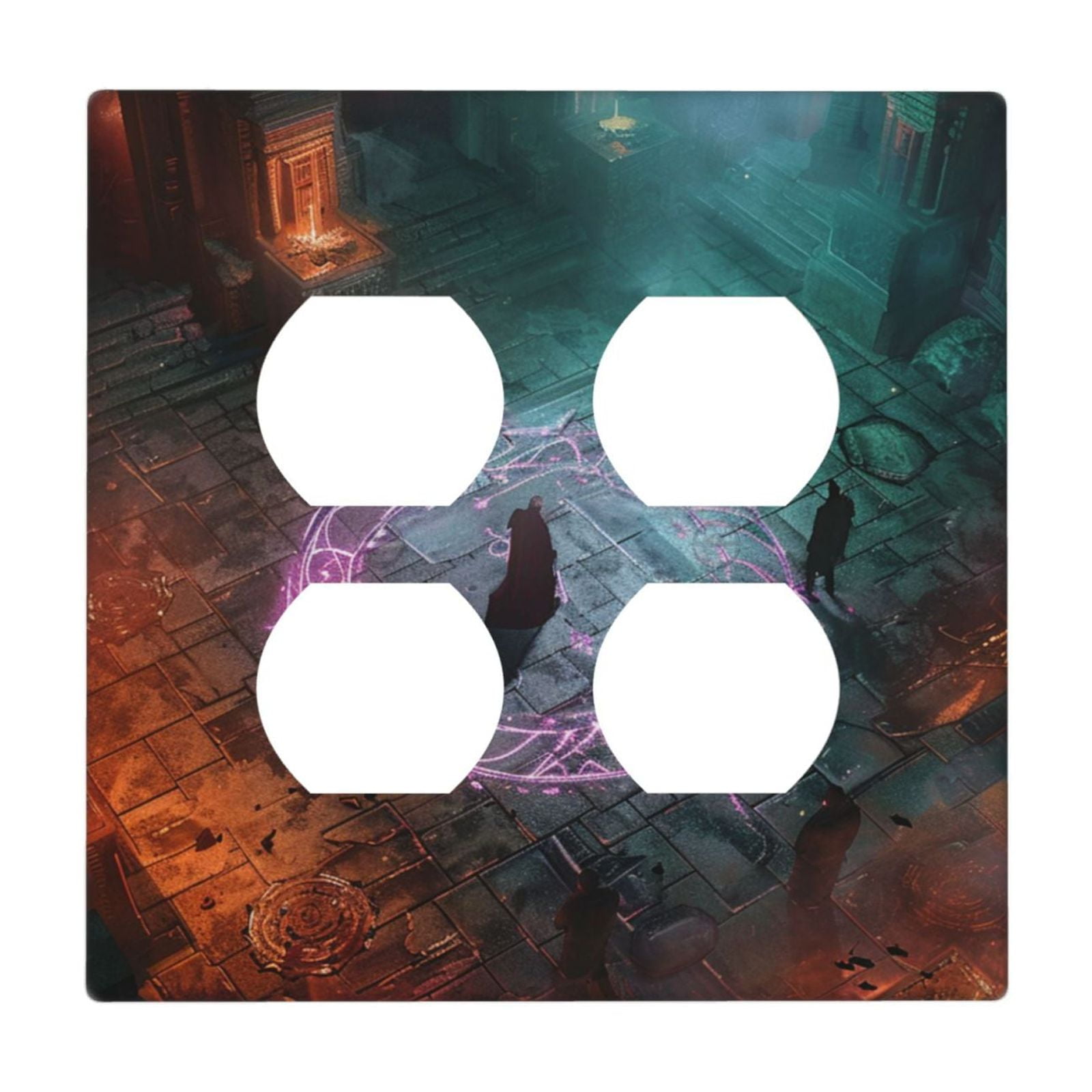 Game Graphics Temple Switch Cover Decorative Wall Plate / 2-Gang 2 ...