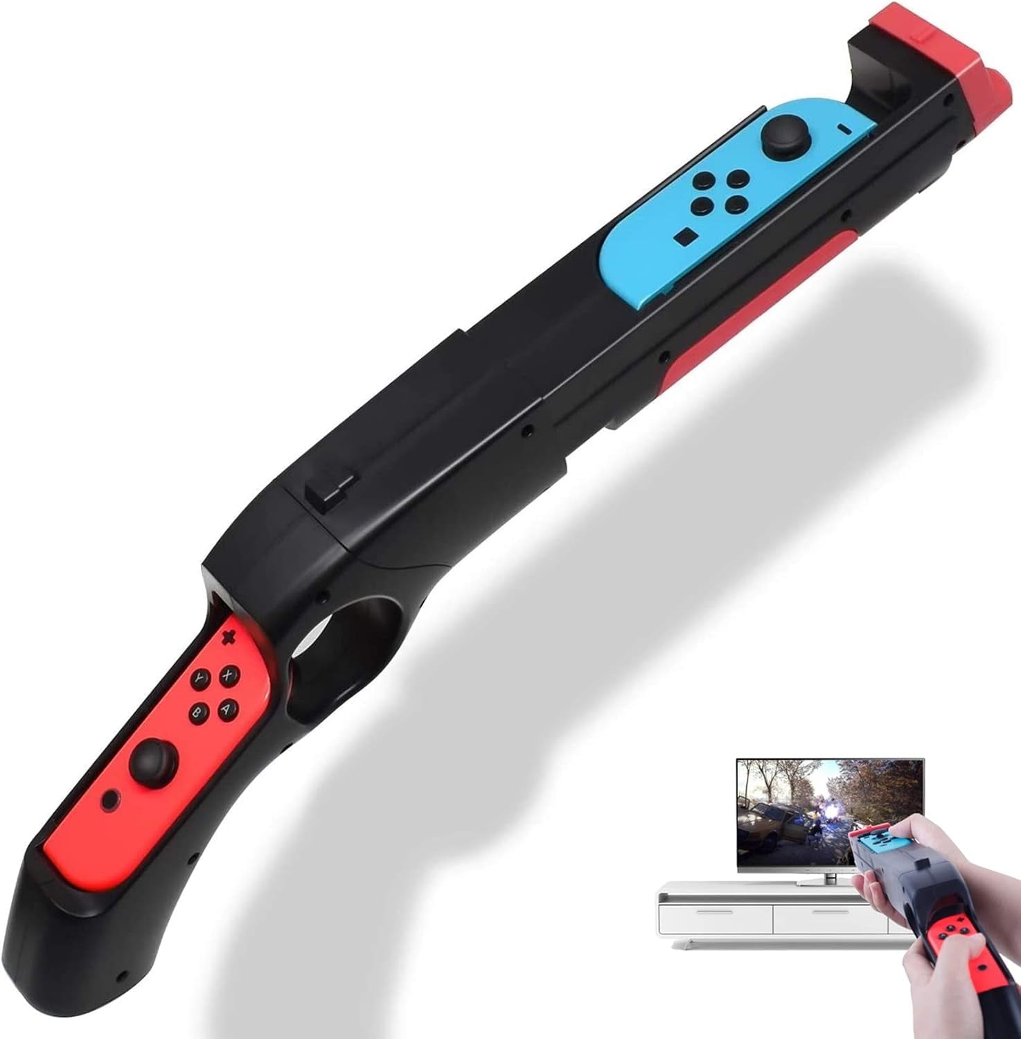 Game Gun Controller for Switch Joy Cons Hand Grips Shooting Games , Big ...