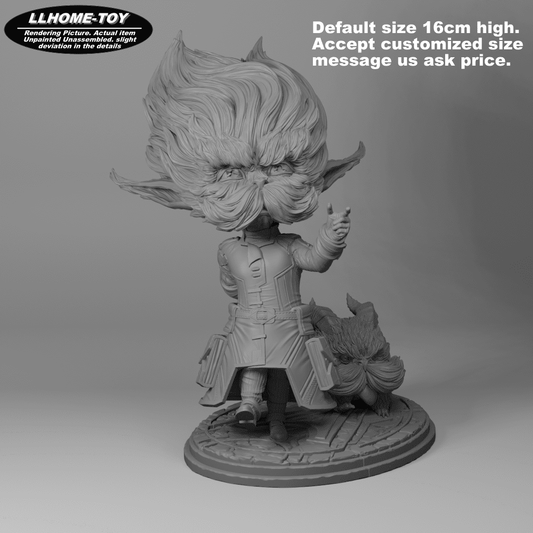 Game Heimerdinger Inventor Resin 3D Print GK Figure DIY Model Unpainted ...
