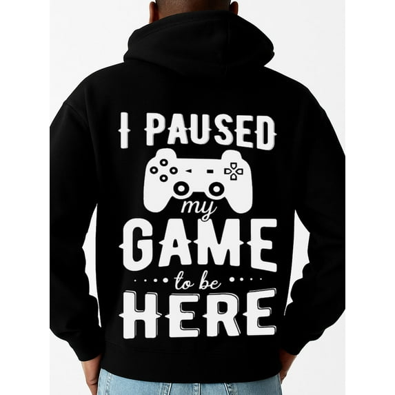 Game On Hoodie hoodies & sweatshirt games men sweatshirts black For ...