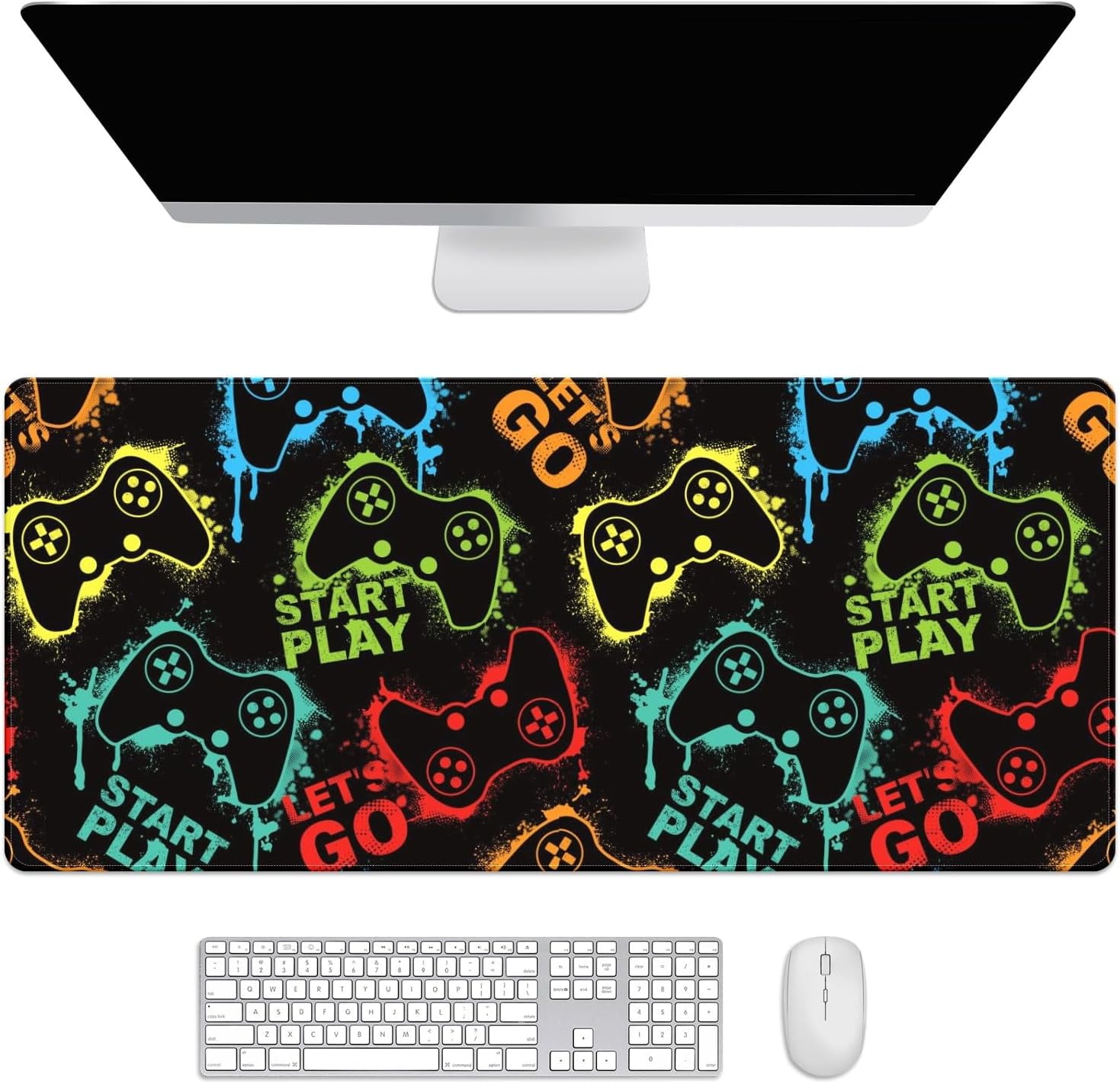 Game Joystick Desk Mat, Desk Accessory, Cute Workspace, Trendy ...