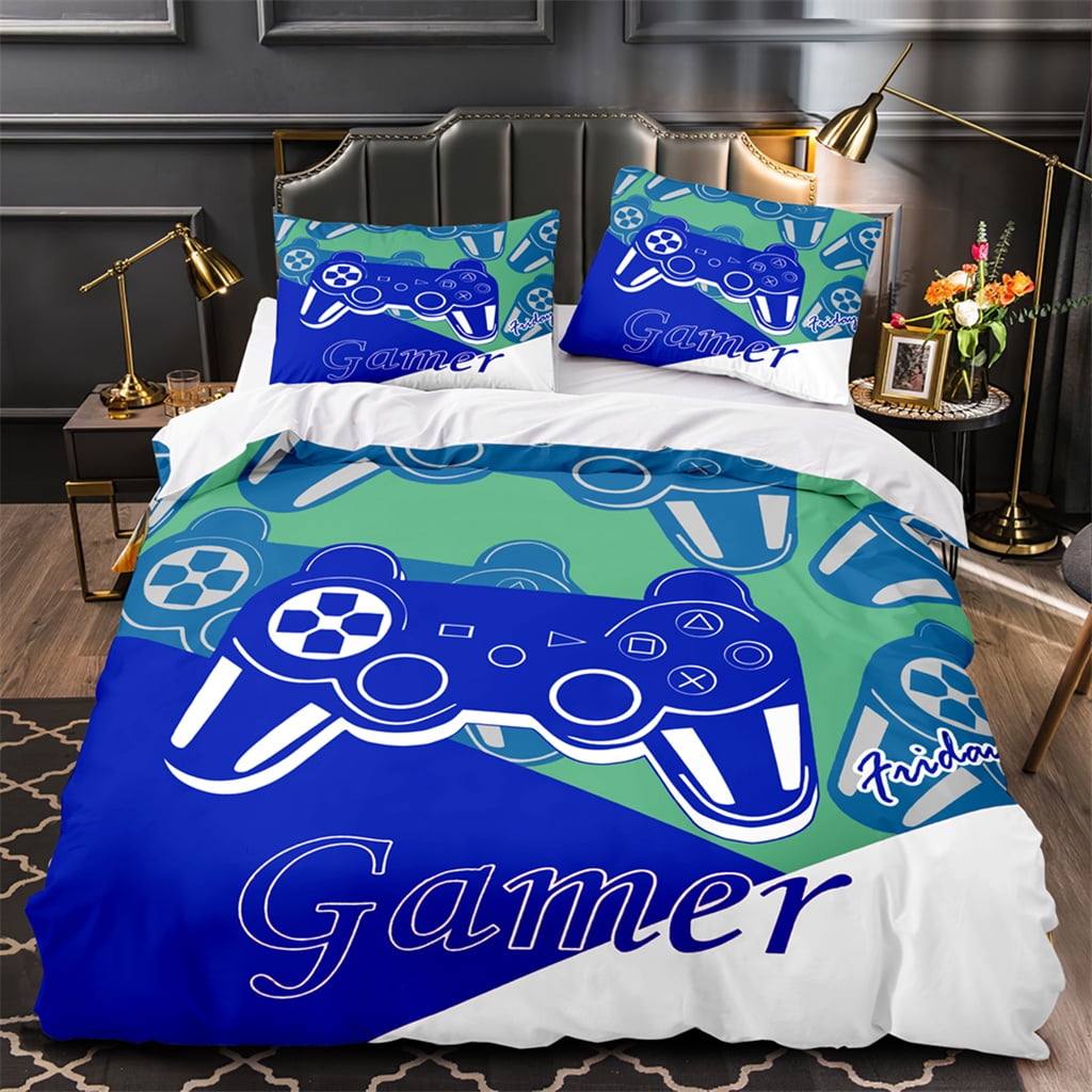 Game Joystick Duvet Cover 3D Print Gamepad Bedding Sets Gamer Comforter Cover, Video Games Quilt ...