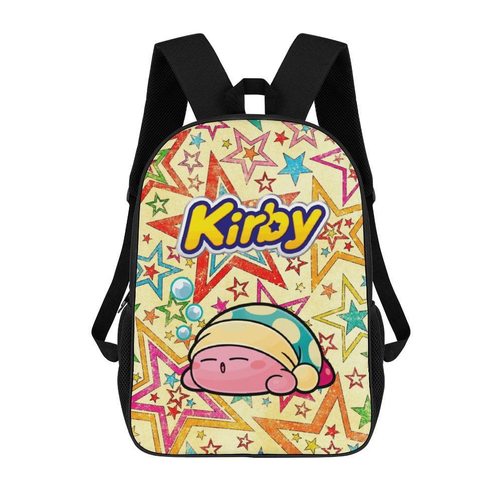 Game Kirby 17 Inch Large-capacity Adult Backpack, Casual And Simple ...