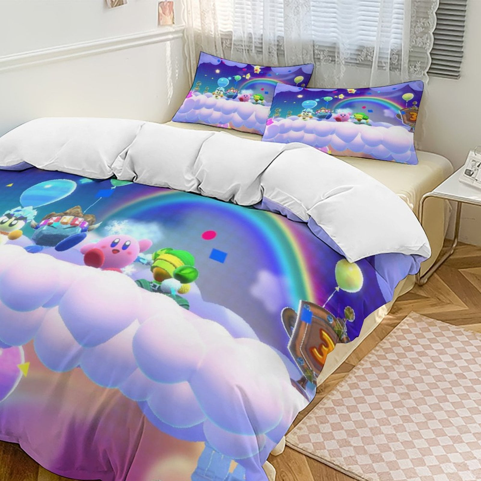 Game Kirby Character 3 Pieces Bedding Set Soft Comforter Sets ...