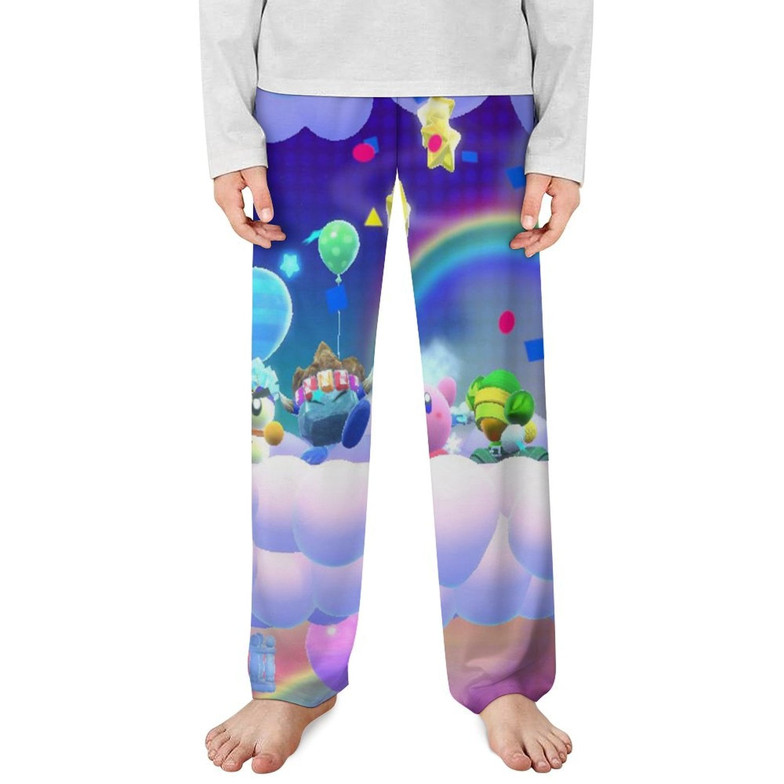 Game Kirby Character Children's Pajamas Lounge Straight Leg Sleeping ...