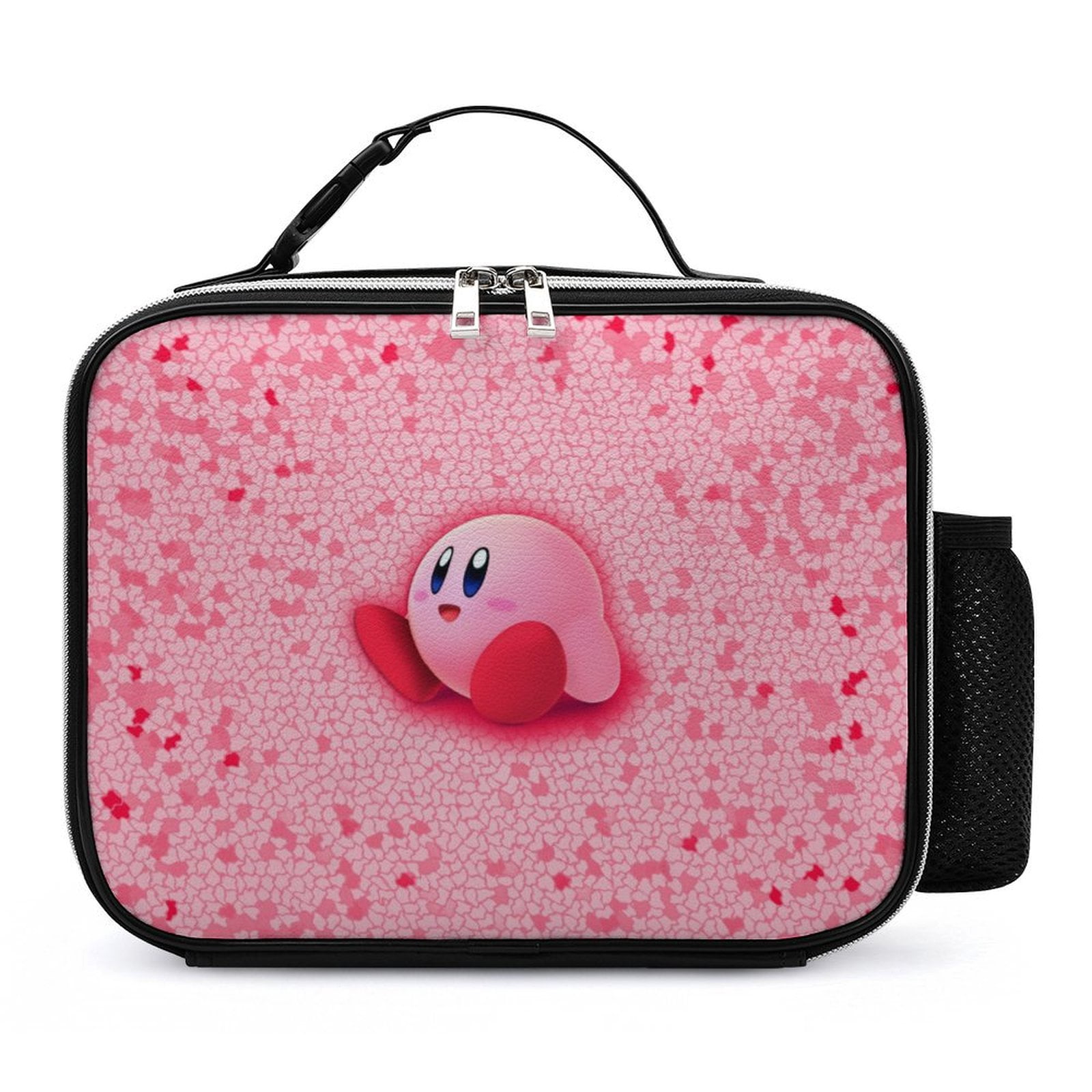 Game Kirby Character Insulated Portable Lunch Bag Leather Detachable ...