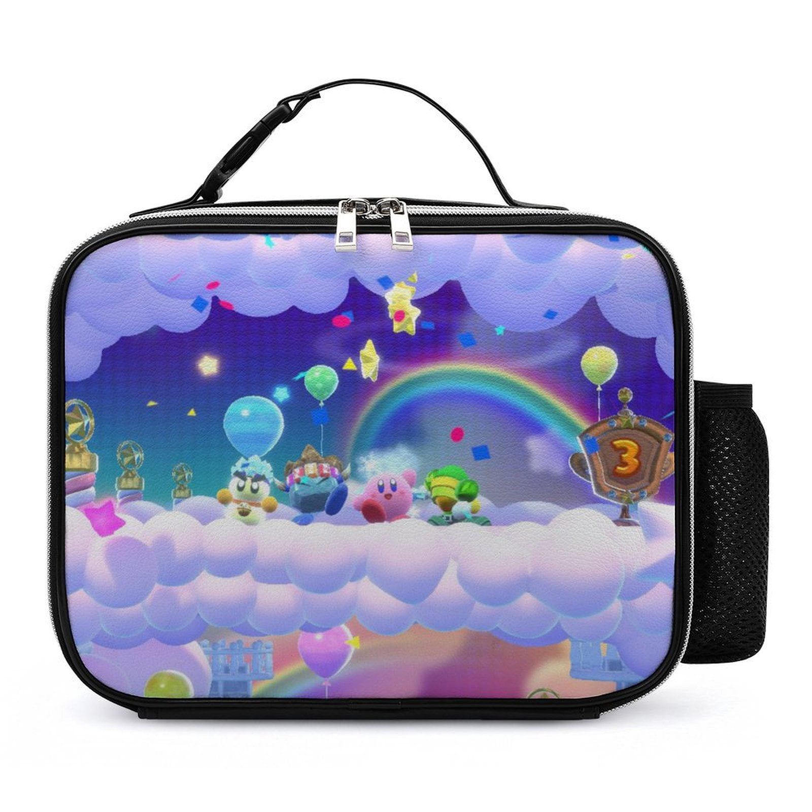 Game Kirby Character Insulated Portable Lunch Bag Leather Detachable ...