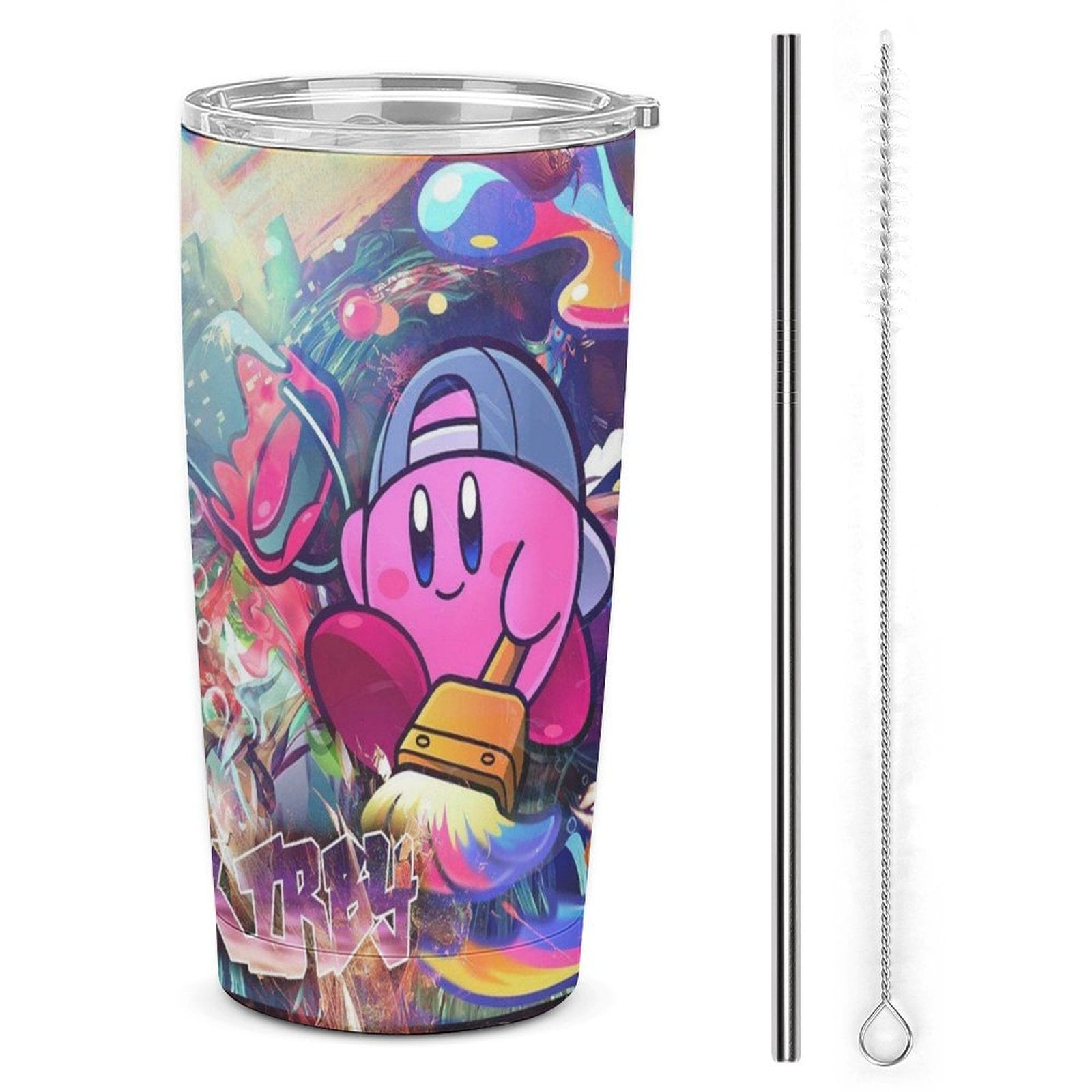 Game Kirby Stainless Steel Car Cup Thermal Vacuum Insulation Mug Gift ...