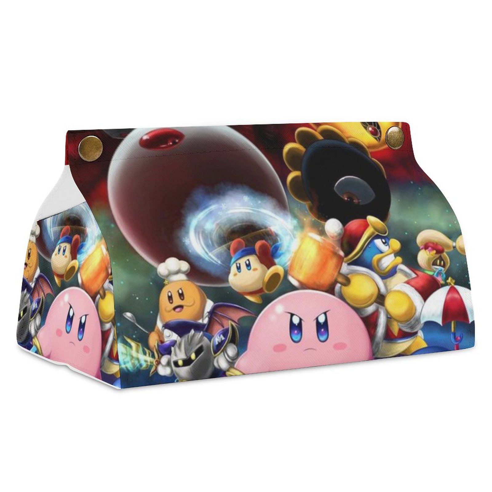 Game Kirby Star Allies Tissue Box Cover PU Tissue Paper Case Pouch ...