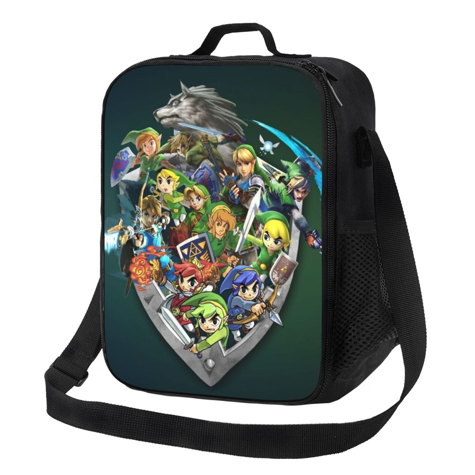 Game Legend Ze-Lda Lunch Bag With Shoulder Strap Insulated Portable ...
