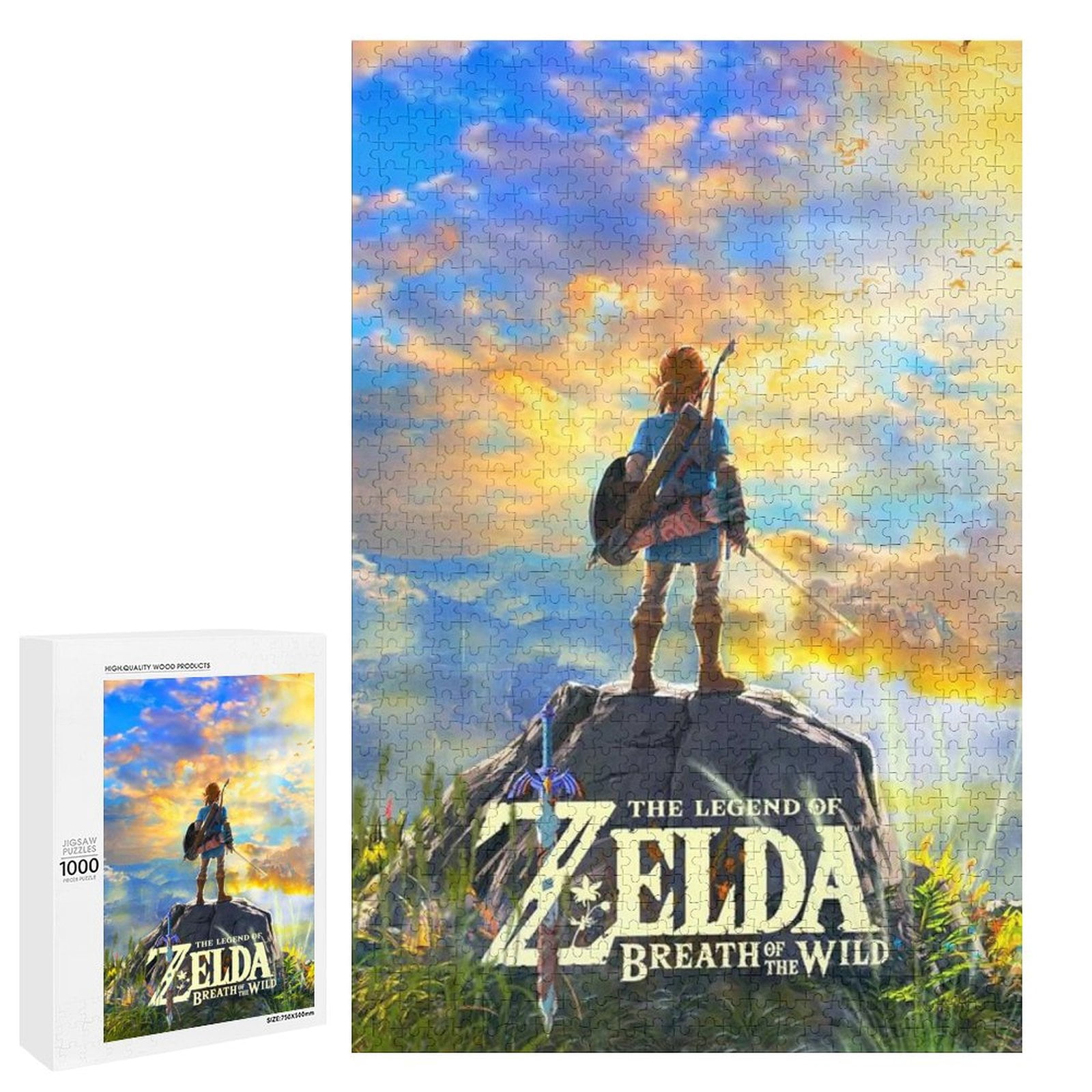 Game The Legend of Zelda Breath of The Wild Wooden Jigsaw Puzzles ...