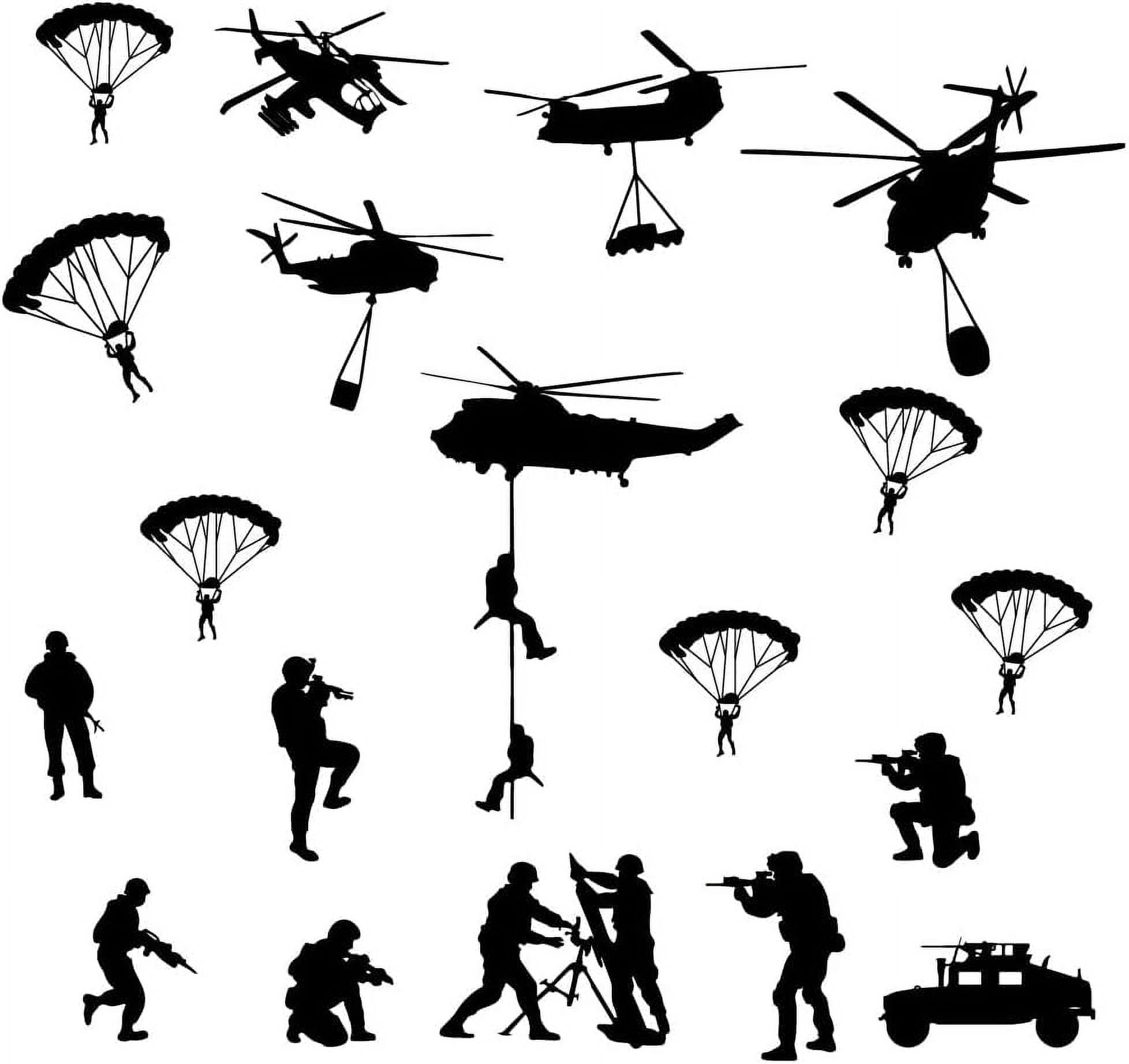 Game Legion Army Wall Stickers Flight Solider Wall Decor Removable Art ...