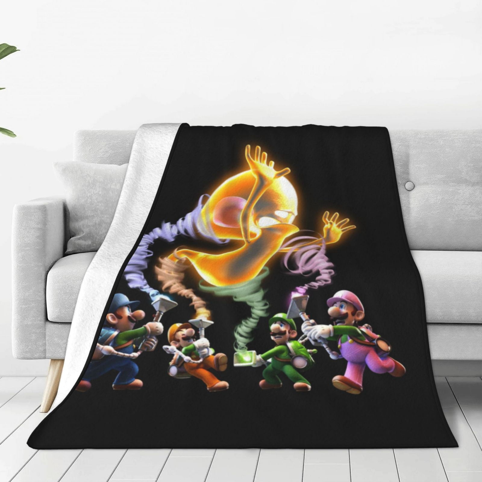 Game Luigi's Mansion Horror Flannel Blanket Cozy Ultra-Soft Micro ...