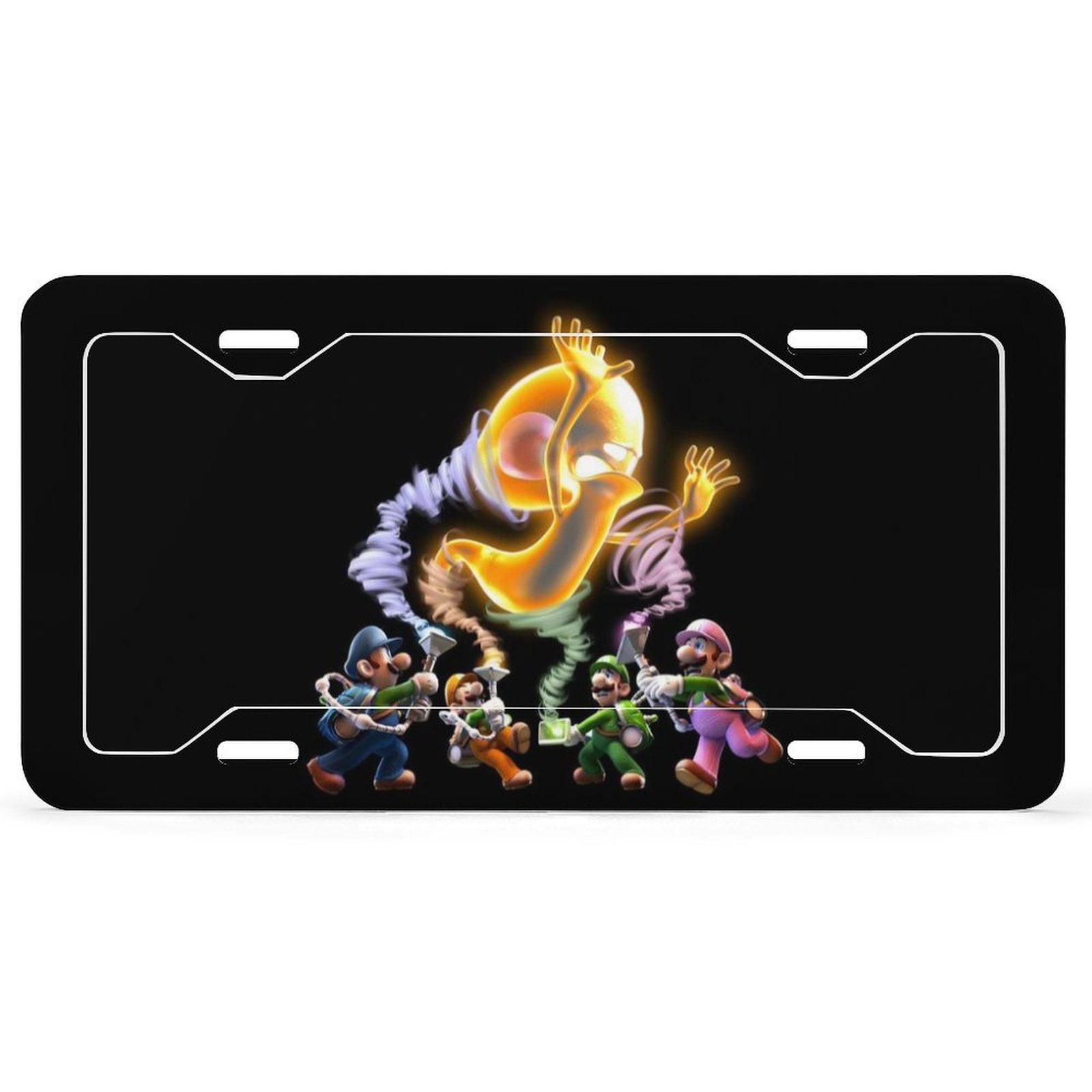 Game Luigi's Mansion Horror License Plate Covers Frames Aluminum Auto ...