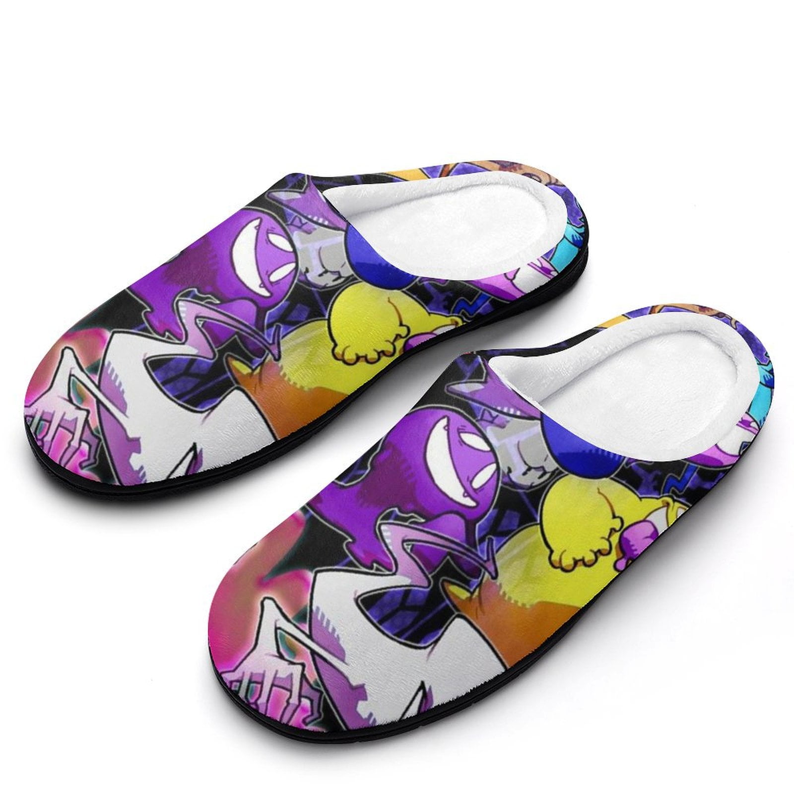 Game Luigi's Mansion Play Men's Cotton Slippers Winter Fuzzy ...