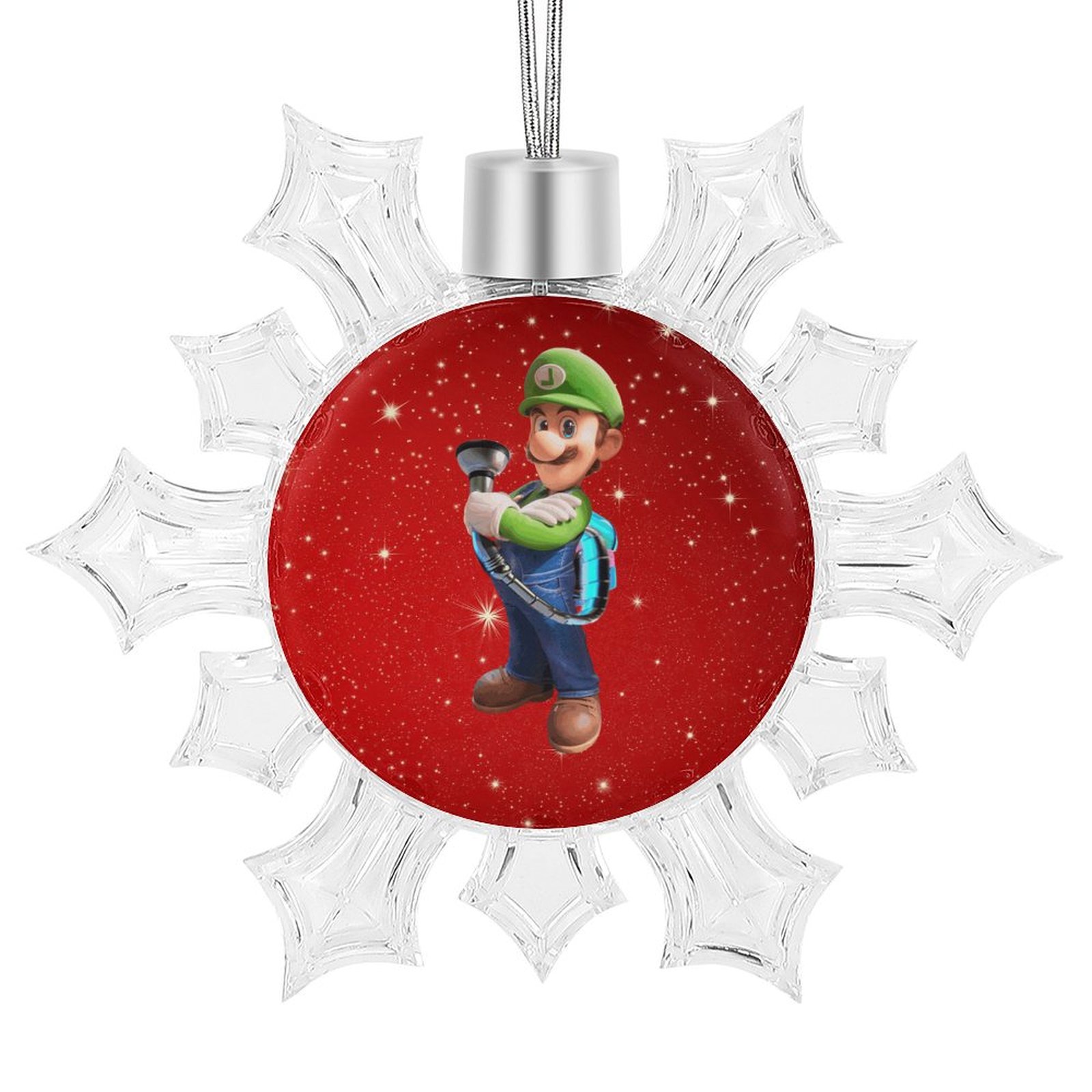 Game Luigi's Mansion Snowflake Shaped Christmas Decorative Pendant ...