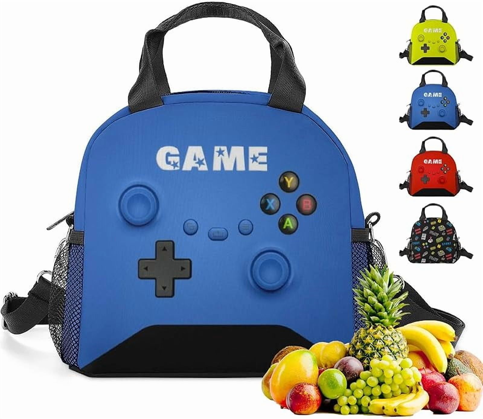 Game Lunch Bag for Gamer, Insulated Video Game Lunch Box for Work ...