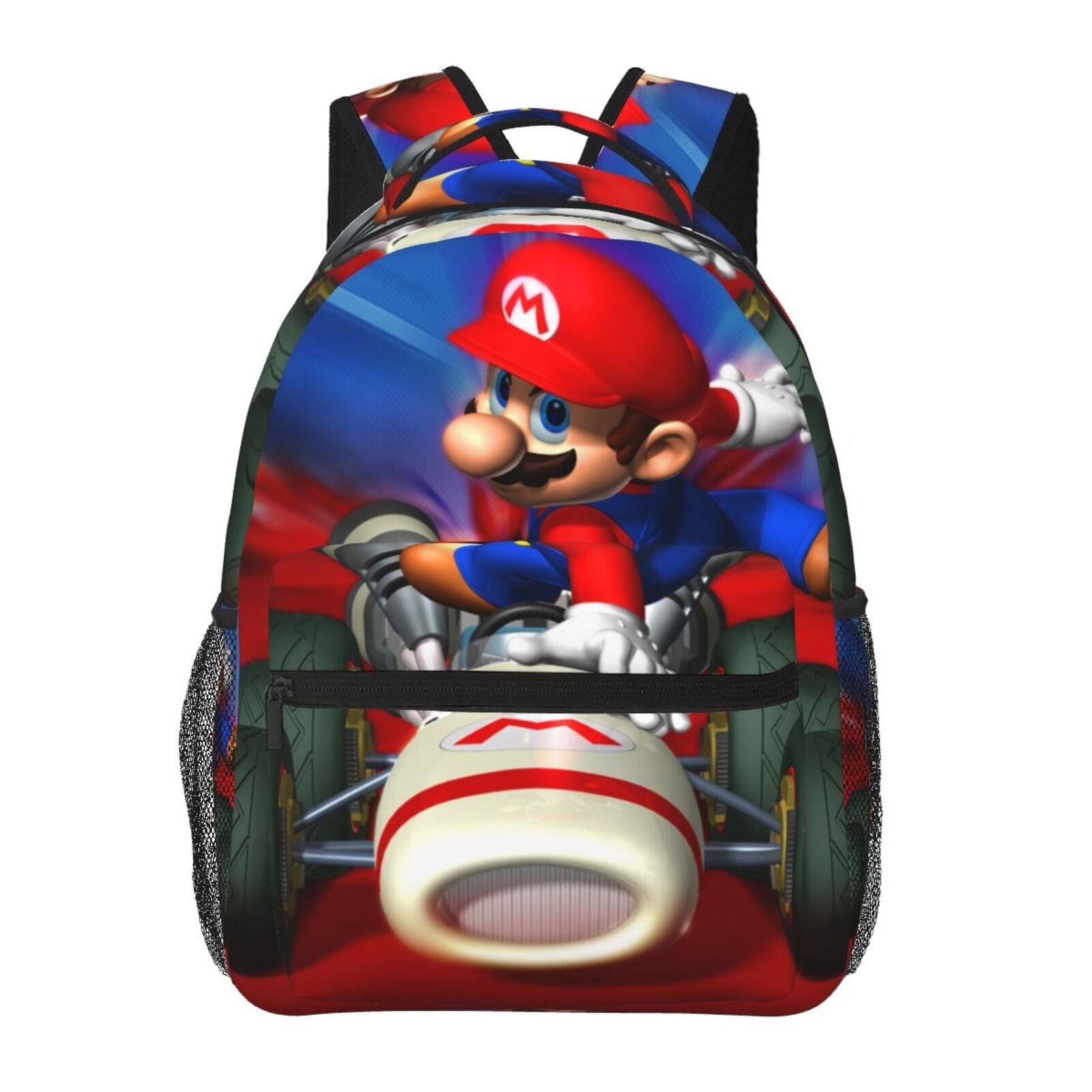 Game Mario Adjustable Laptop Backpack School Student Book Bag Satchel ...