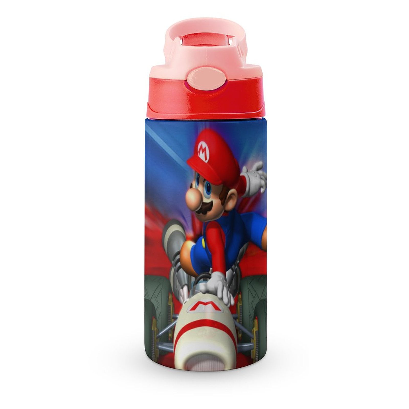 Game Mario Kid's Insulated Water Bottle With Straw Vacuum Stainless ...