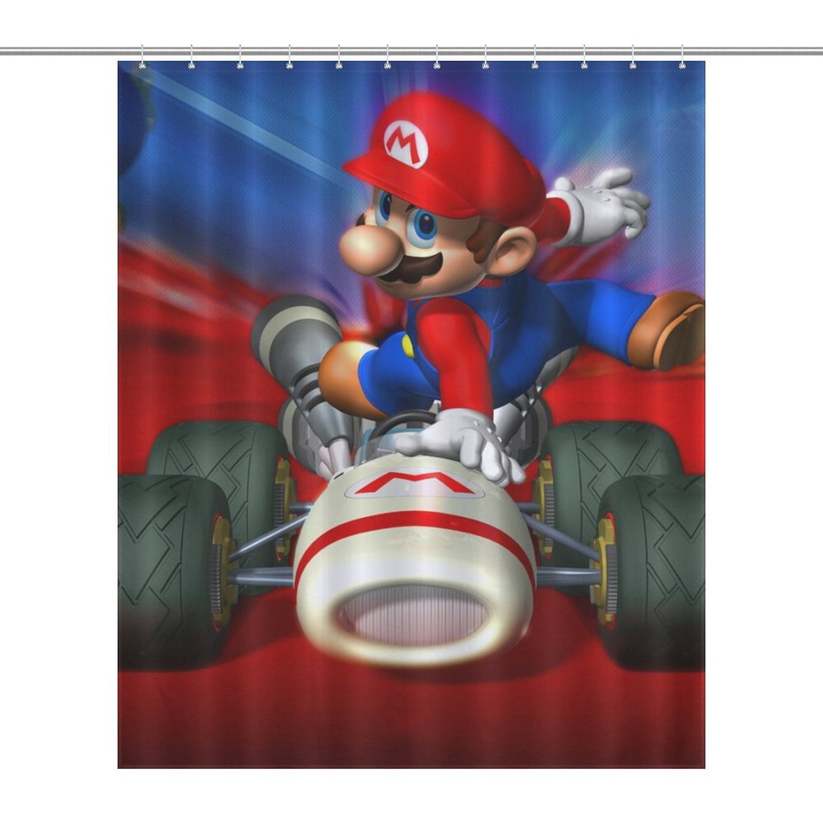 Game Mario Shower Curtain Decor Bath Curtain Waterproof Polyester ...